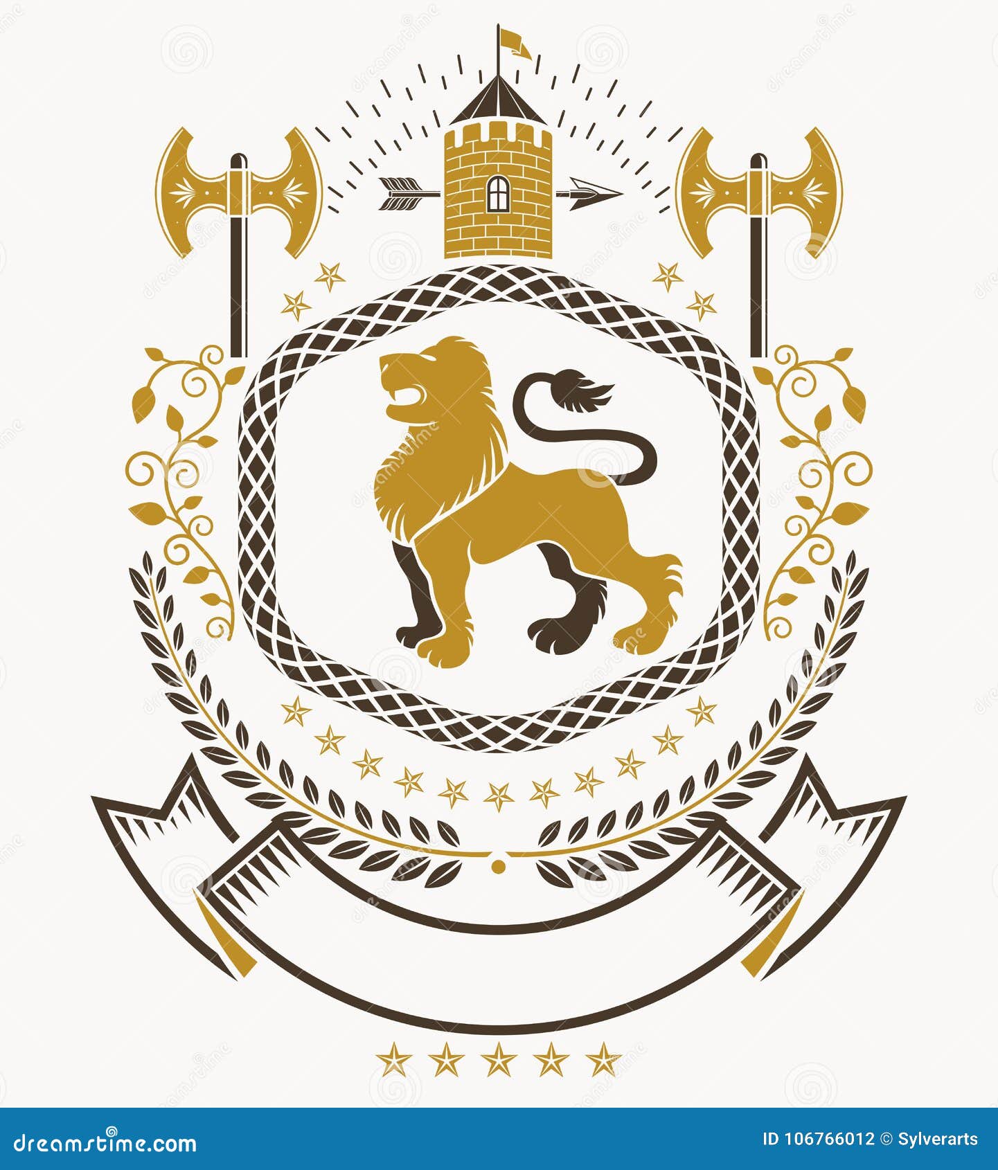 Retro Vintage Insignia. Vector Design Element Stock Vector ...