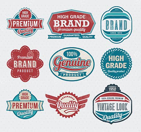 Retro Vintage labels stock vector. Illustration of grunge - 26659511