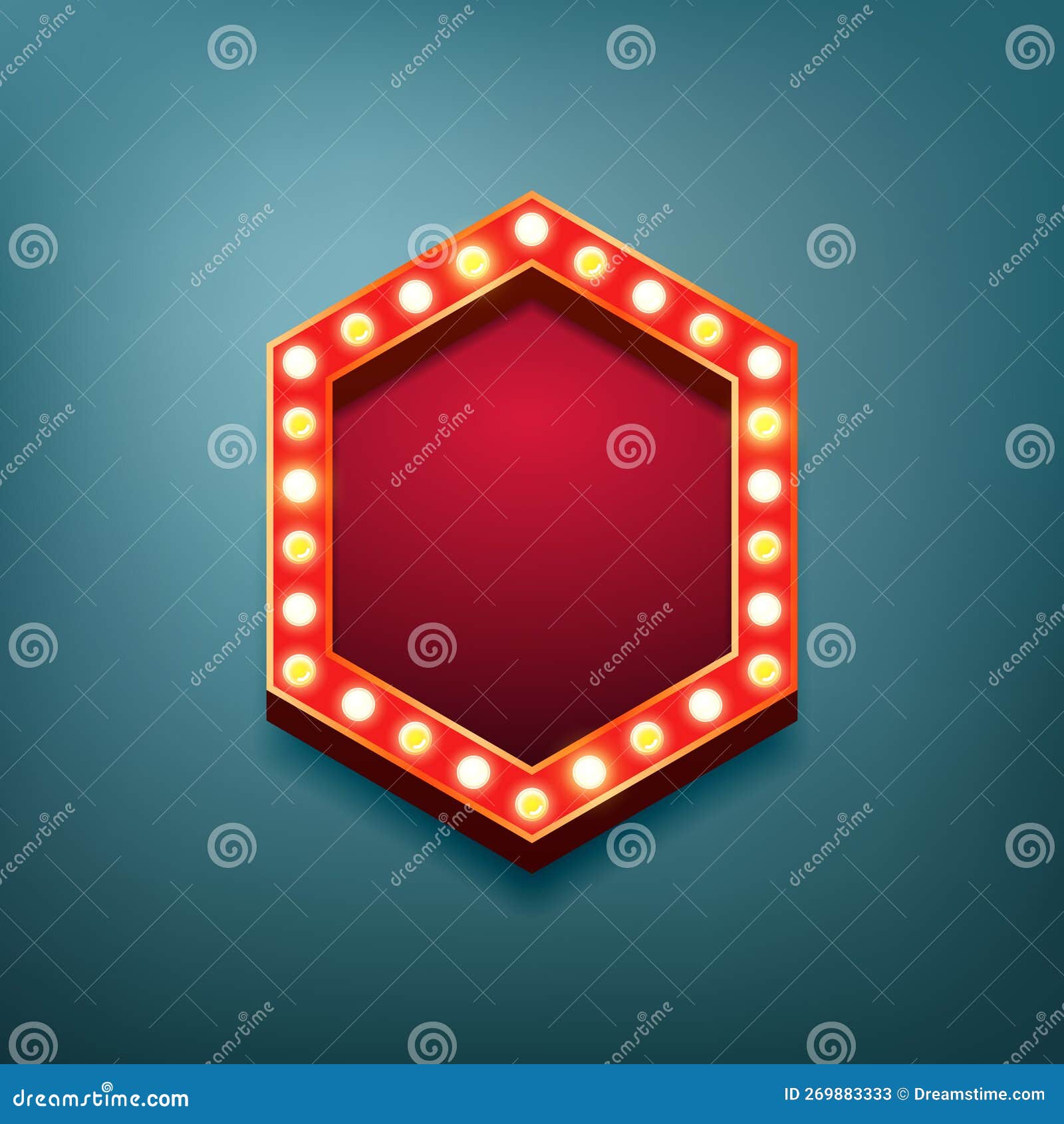 Retro Vintage Light Bulbs Frame Stock Vector - Illustration of bulb ...