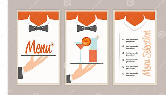 Retro vintage menu stock vector. Illustration of menu - 24881912