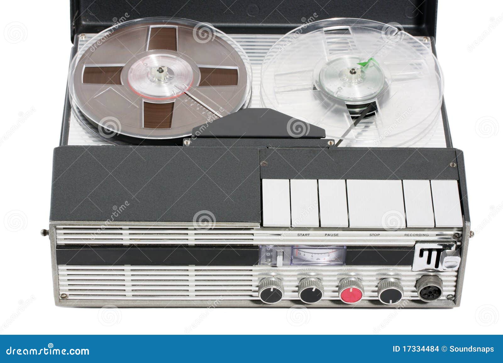 Retro Vintage Portable Tape Recorder Stock Photo - Image of portable ...