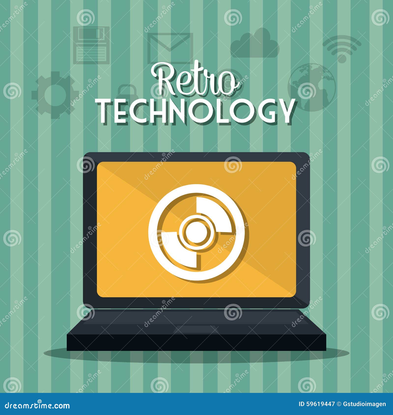 Retro and Vintage Technology Graphic Stock Vector - Illustration of ...
