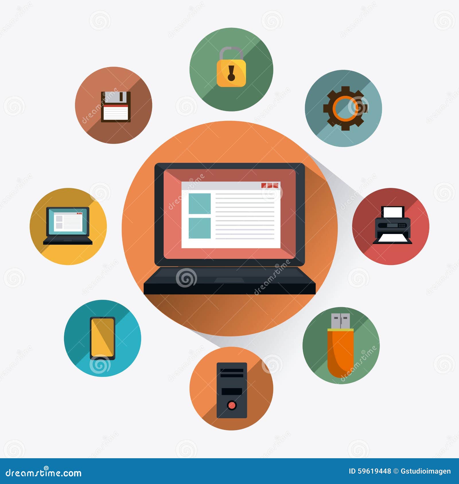 Retro and Vintage Technology Graphic Stock Vector - Illustration of ...