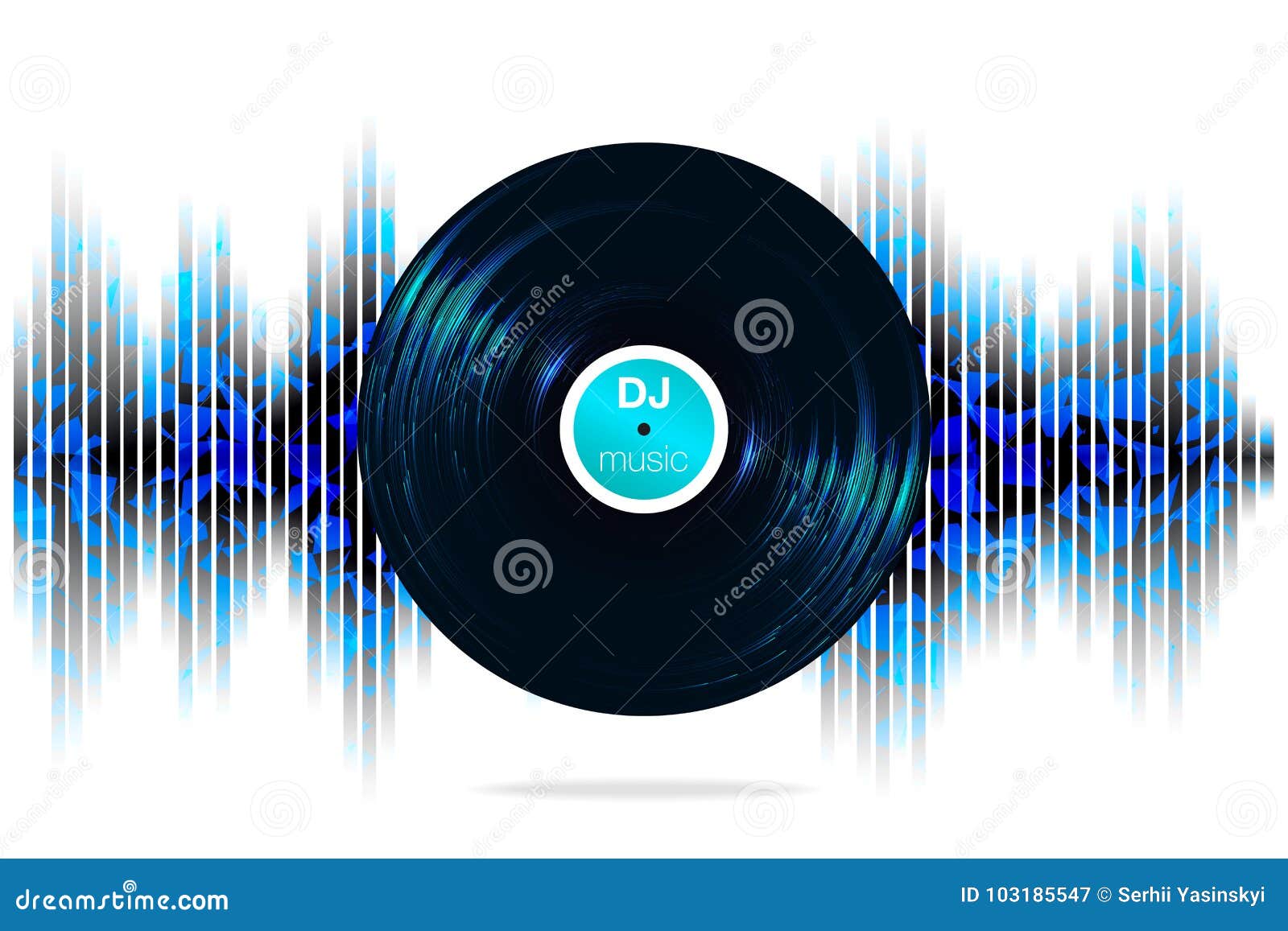 Retro, Vintage Vector Vinyl Record Disc Background Stock Vector ...