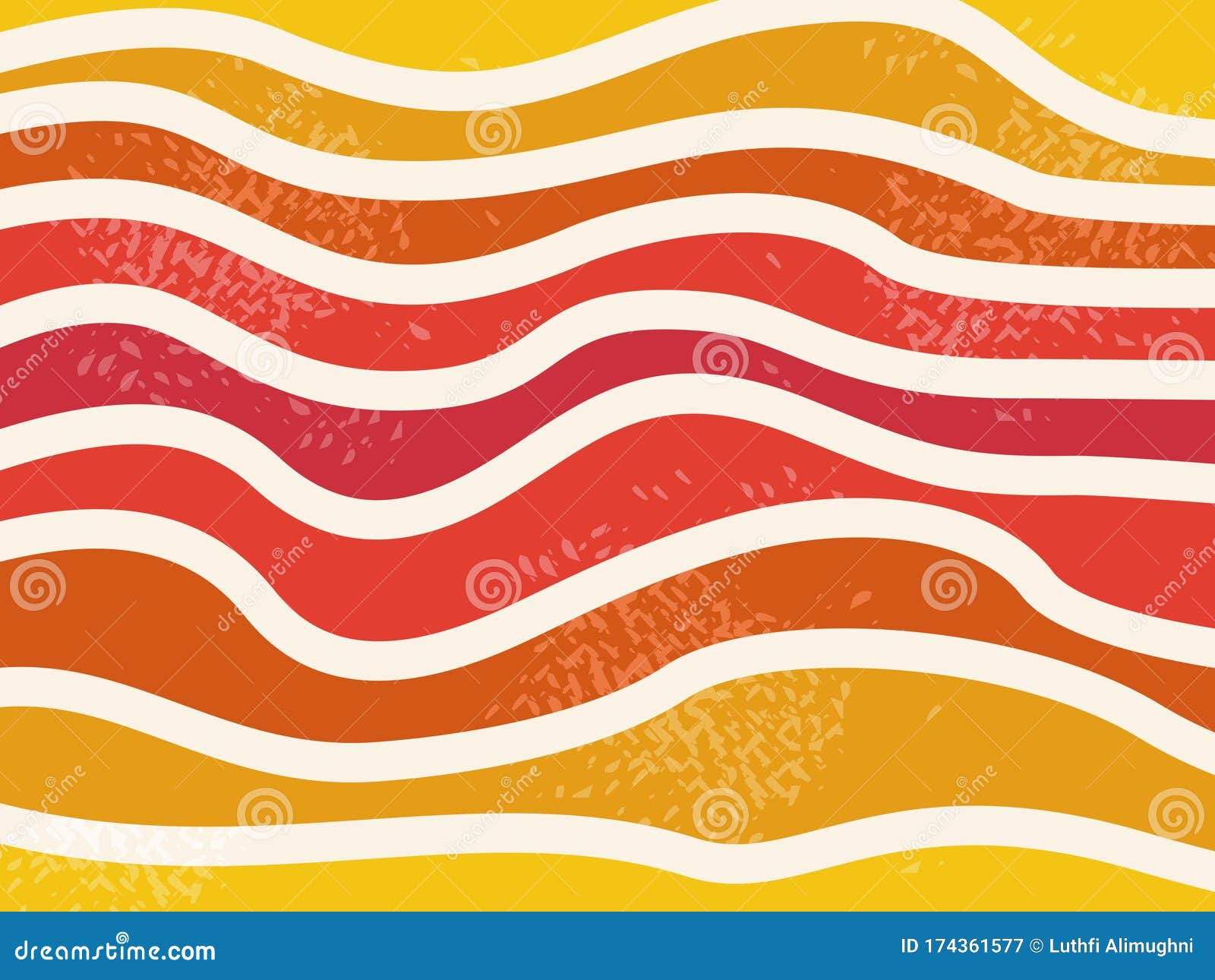 Retro Vintage Wavy Pattern Texture Vector Stock Vector - Illustration ...