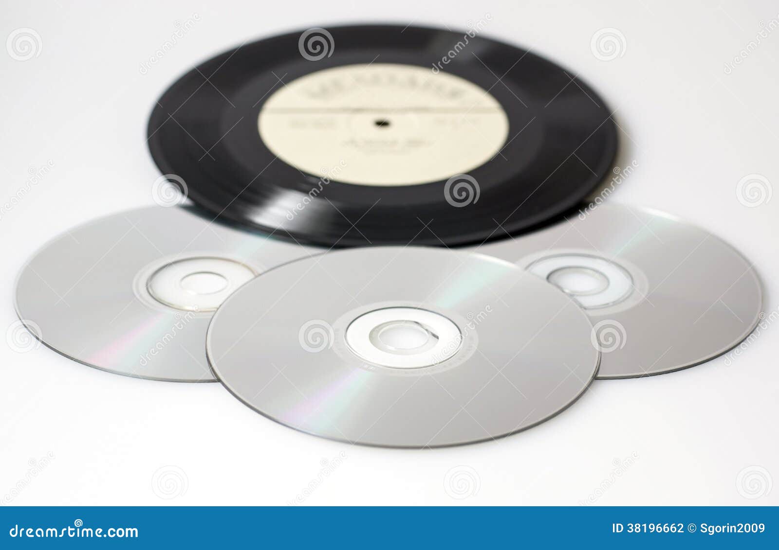 Retro vinyl and CD stock photo. Image of disc, music - 38196662