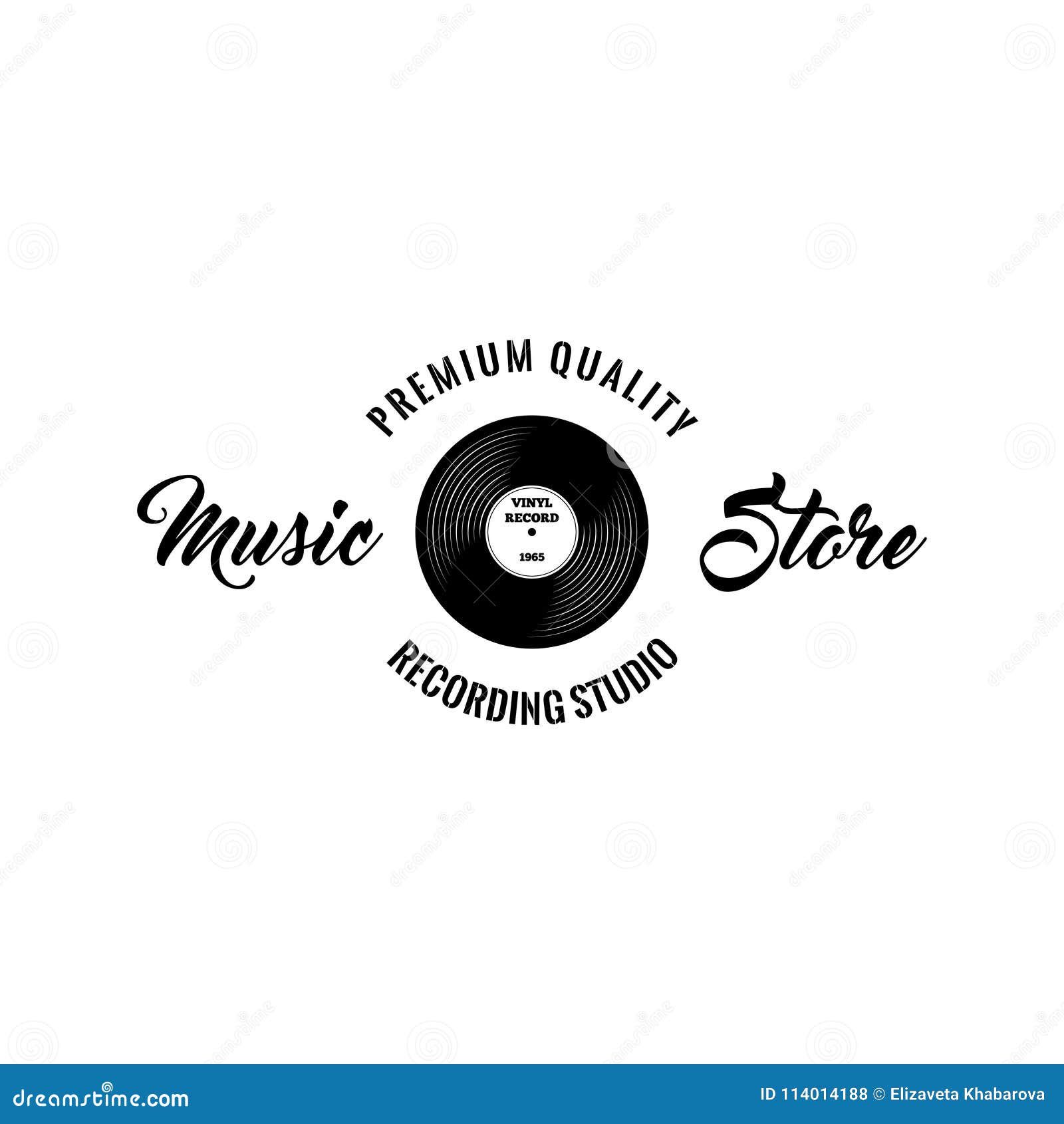 Retro Vinyl Disk. Music Store Logo Label. Music Icon. Vector. Stock ...