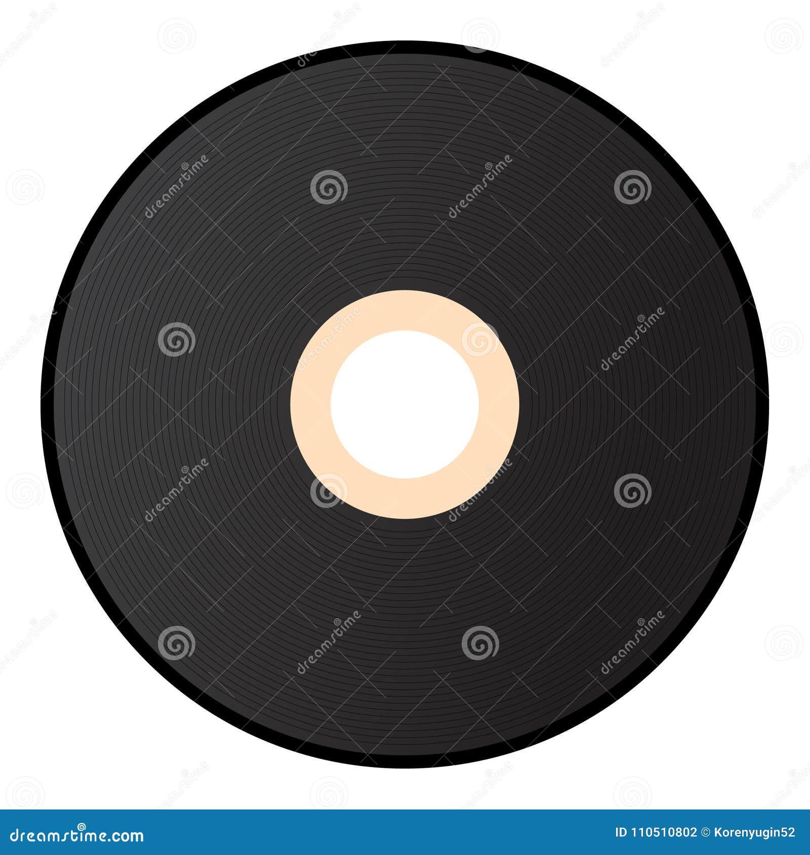 Retro Vinyl Record Disk. Vector Illustration Stock Vector ...