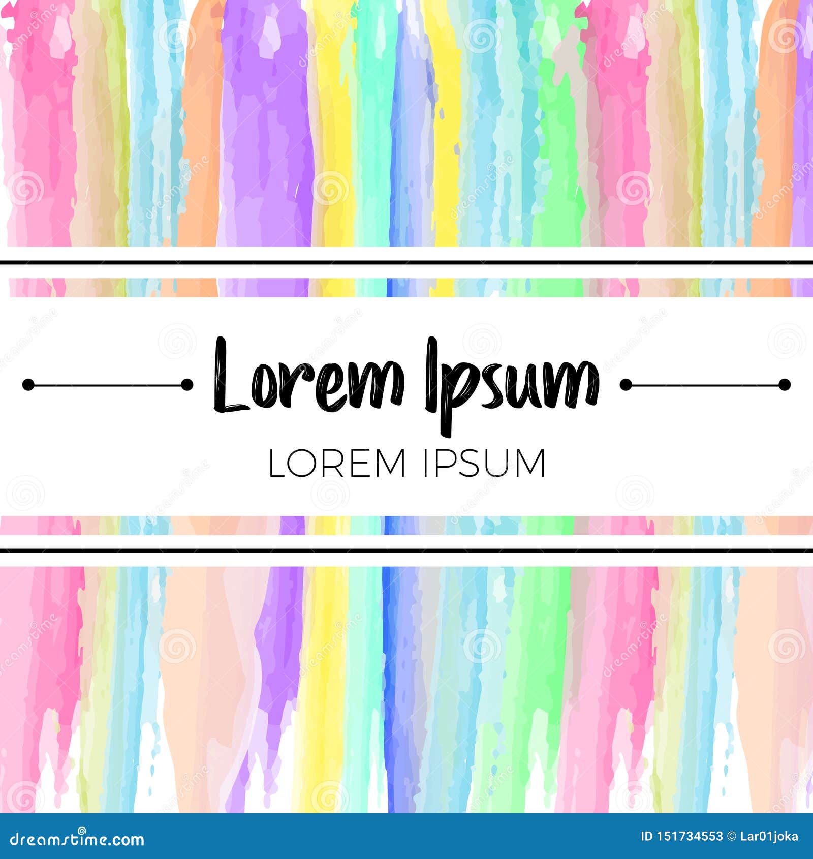 Retro watercolor frame stock vector. Illustration of design - 151734553