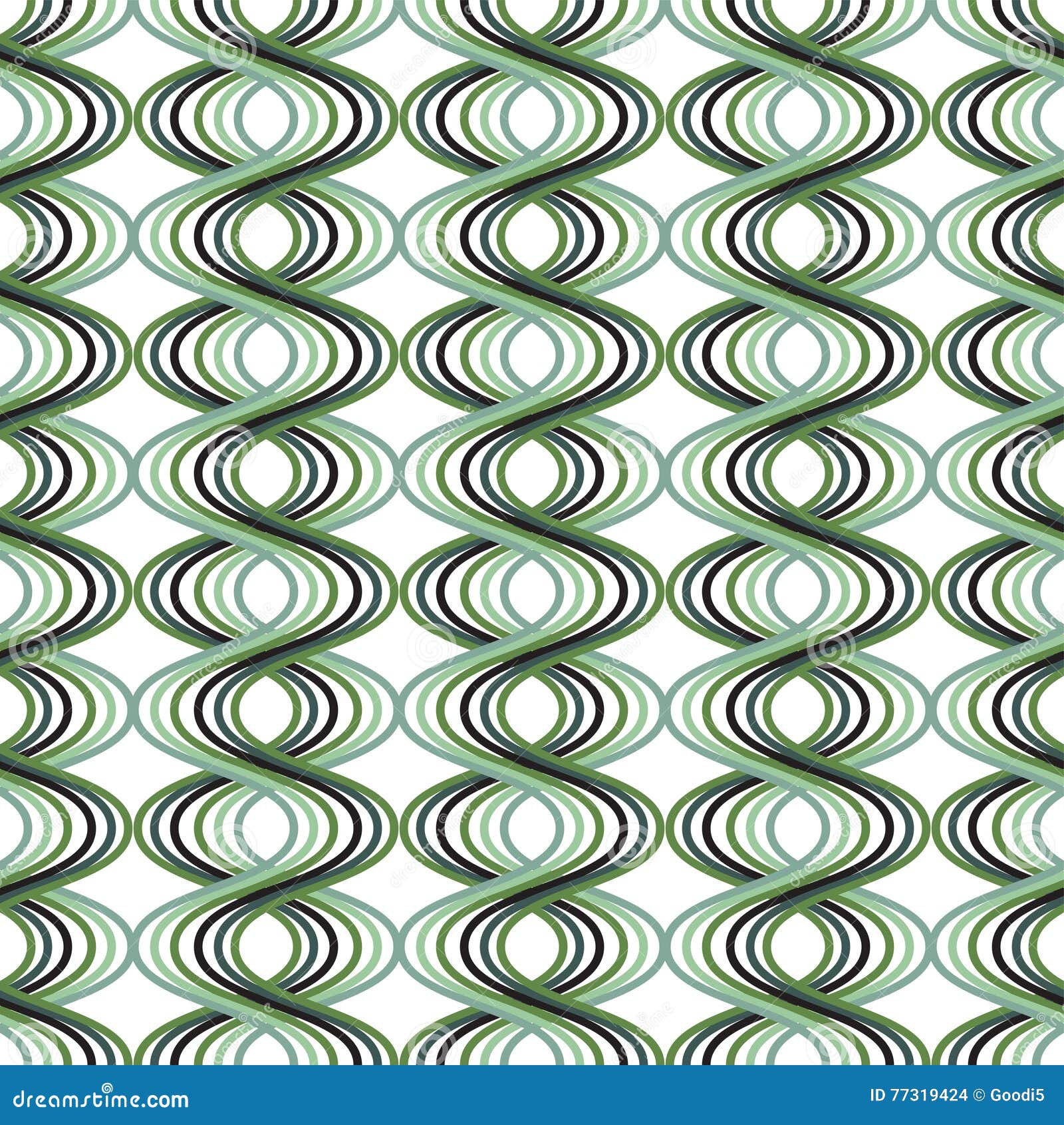Retro wavy line pattern stock vector. Illustration of form - 77319424
