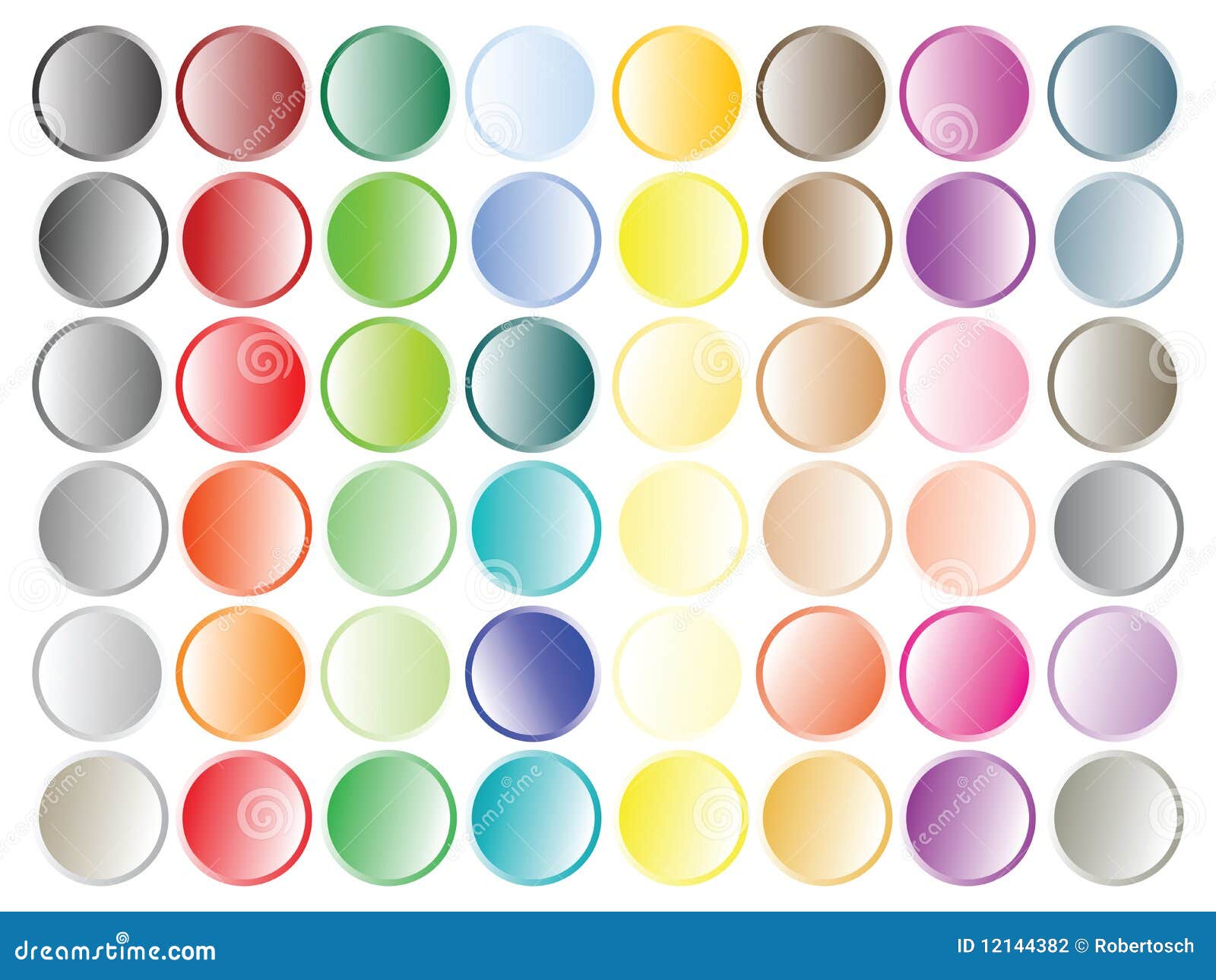 Retro web buttons stock vector. Illustration of modern - 12144382