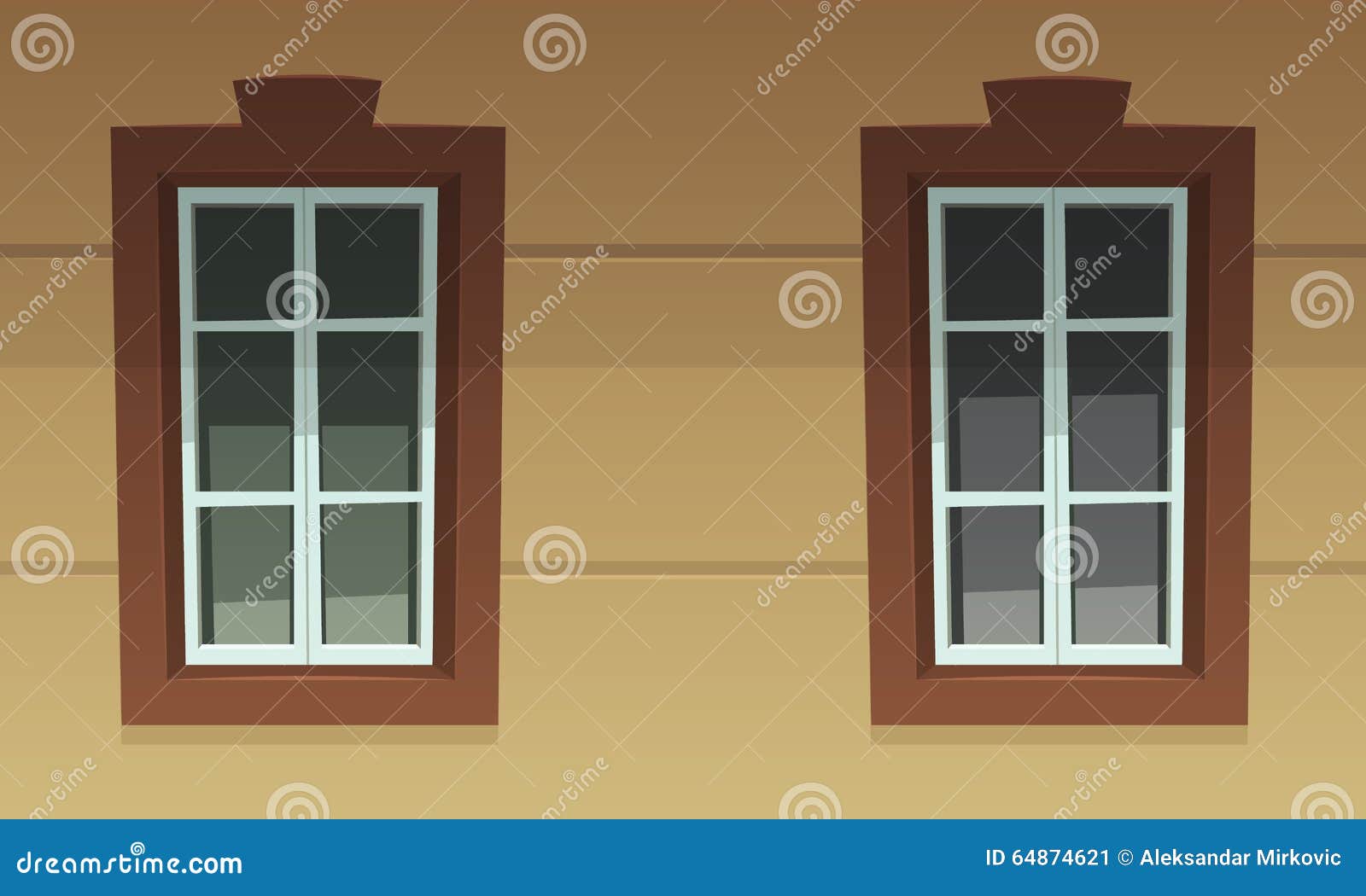 Retro Windows Cartoon Vector | CartoonDealer.com #64874621