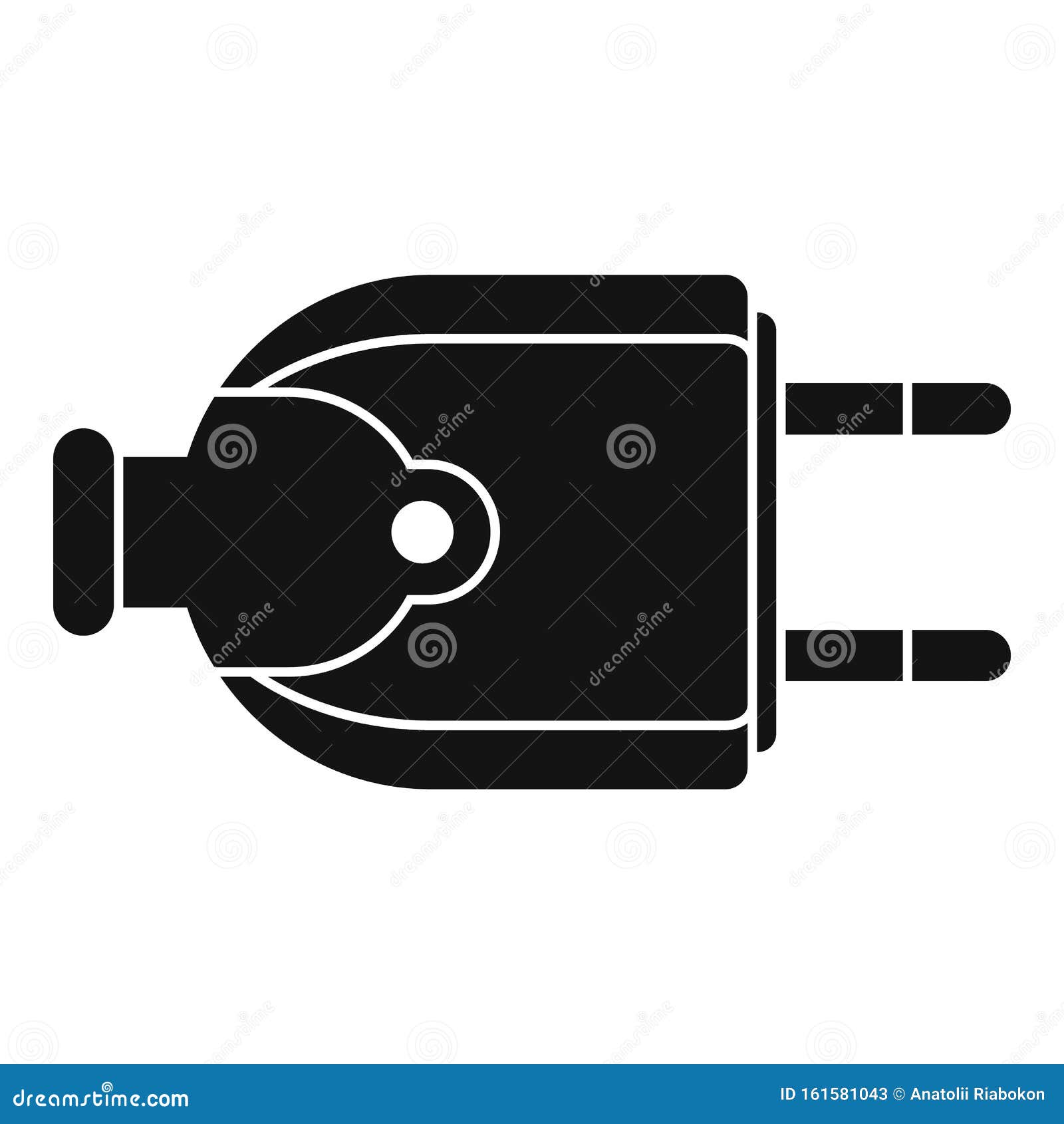 Retro Wire Plug Icon, Simple Style Stock Vector - Illustration of ...