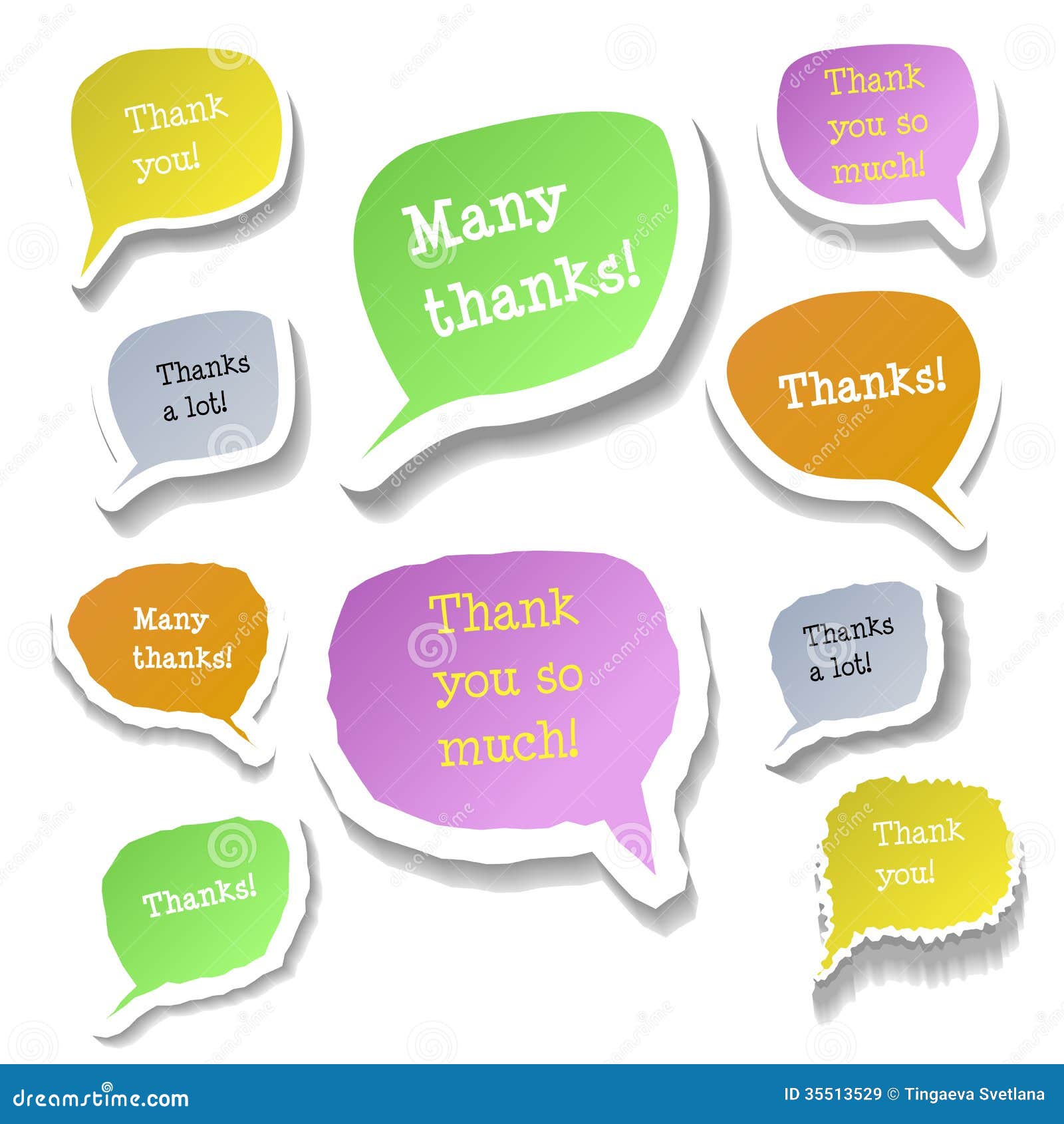 Retro Wolken Danken U Toespraak Vector Illustratie - Illustration of ...