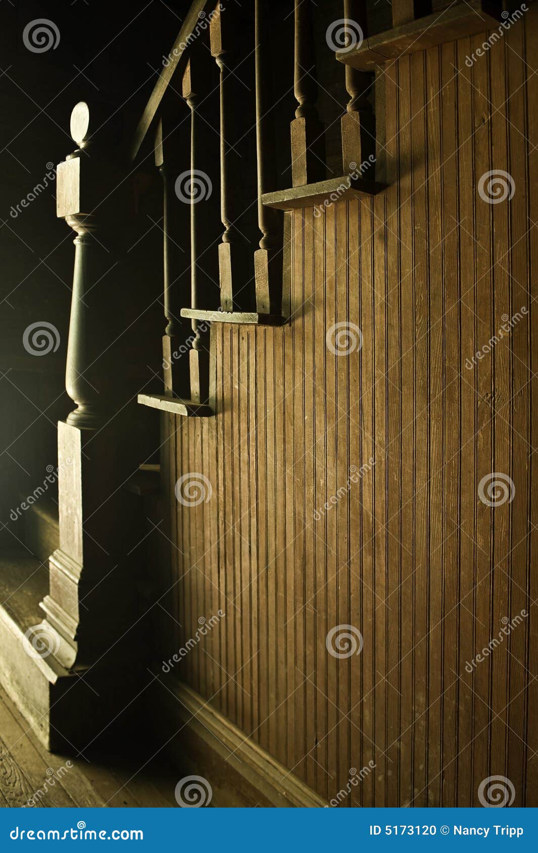 Retro wooden Stairs stock photo. Image of house, used - 5173120