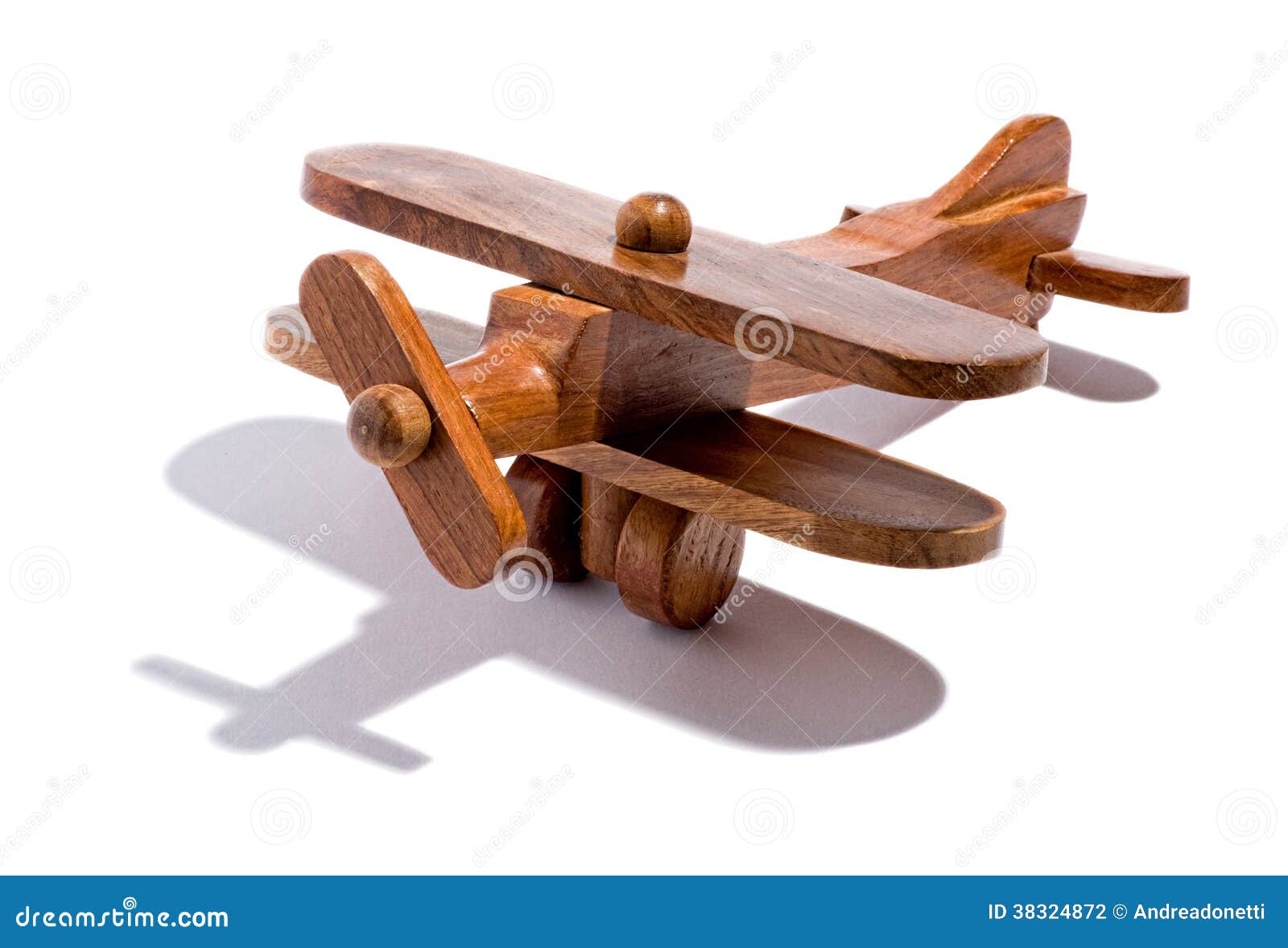 Retro wooden toy bi-plane stock photo. Image of plaything - 38324872