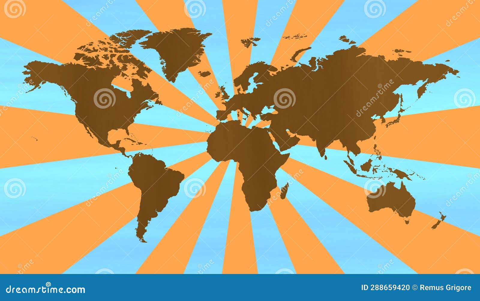 Retro World Map - Cdr Format Stock Vector - Illustration of additional ...