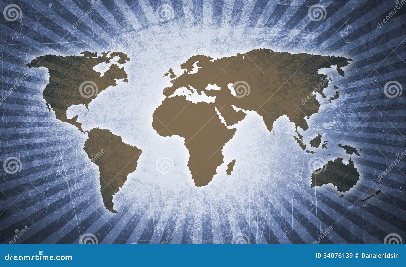 Retro world map stock image. Image of antique, oldfashioned - 34076139