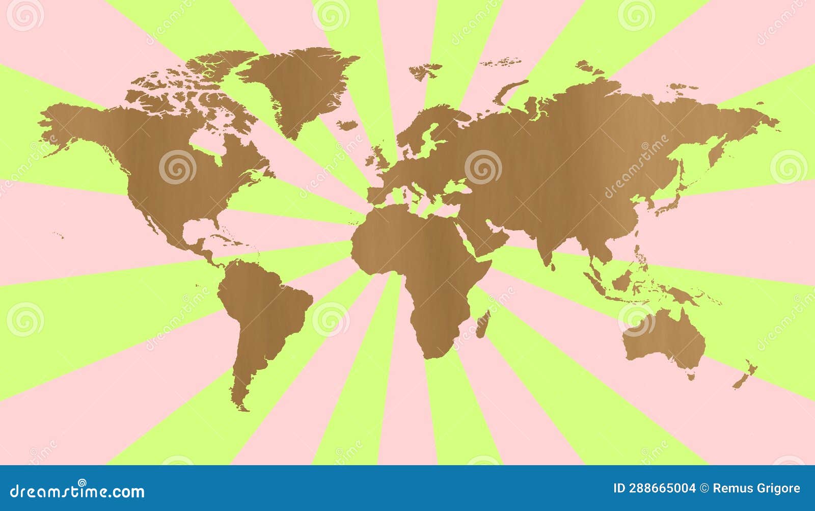 Retro World Map - Cdr Format Stock Vector - Illustration of vector ...