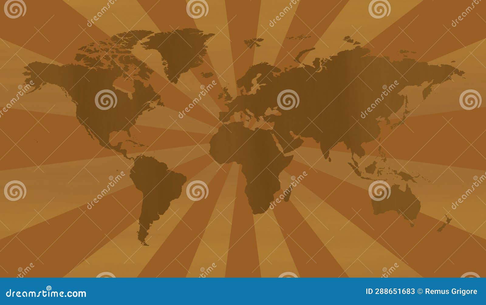 Retro World Map - Cdr Format Stock Illustration - Illustration of color ...