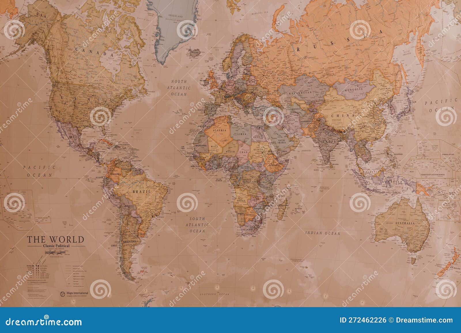 Retro World Map Royalty-Free Stock Photography | CartoonDealer.com ...