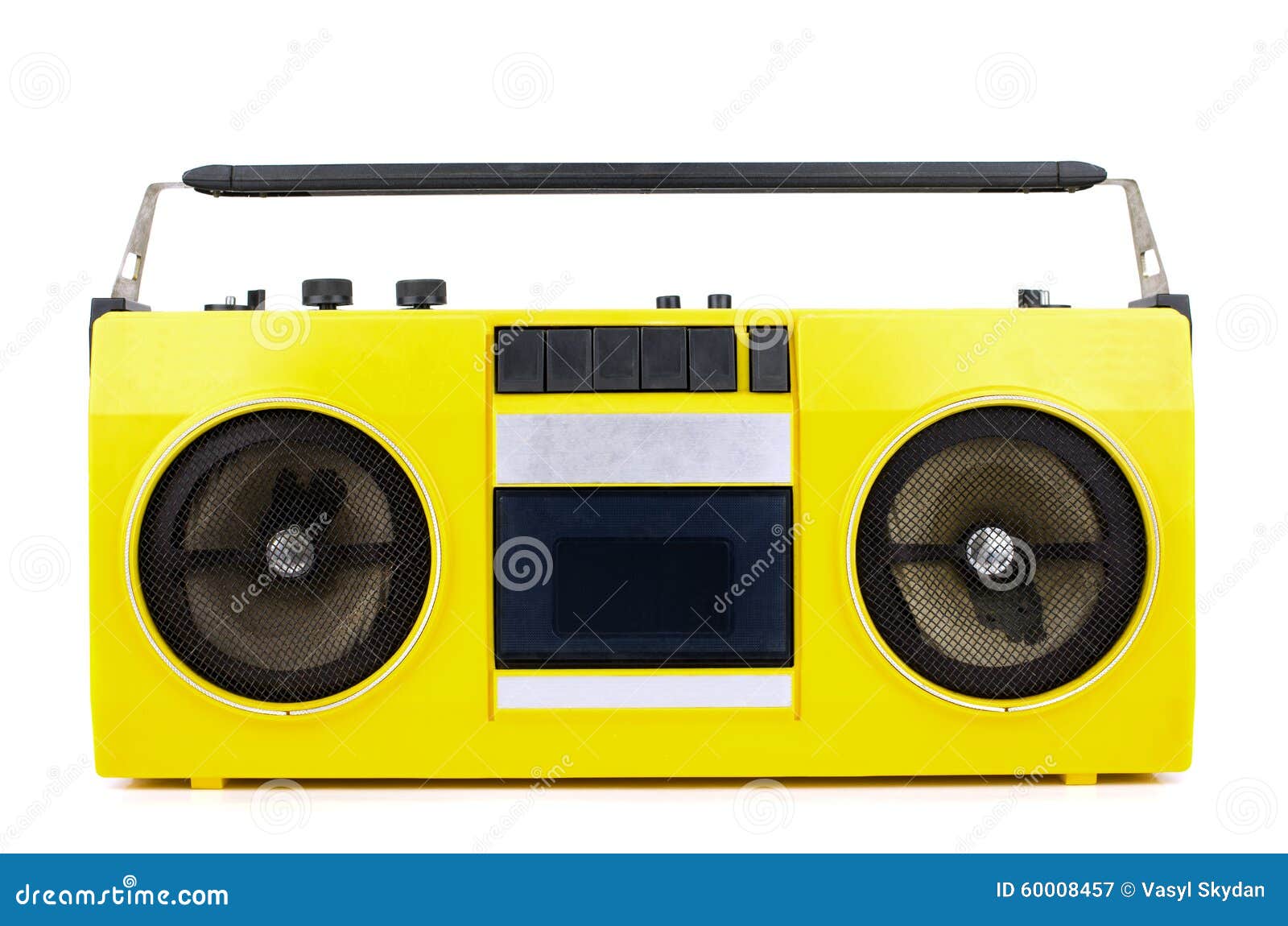 Retro Yellow Ghetto Blaster Stock Image - Image of audio, boom: 60008457