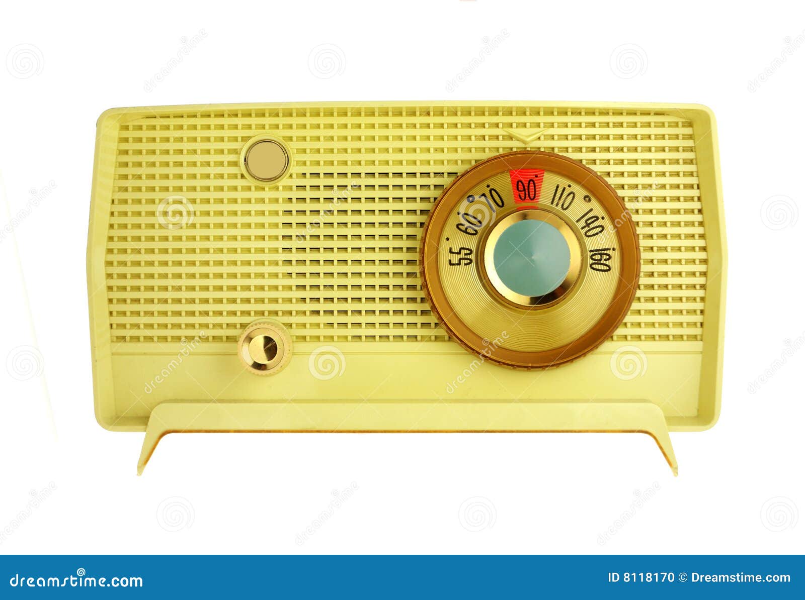 Retro yellow table radio stock photo. Image of sixties - 8118170