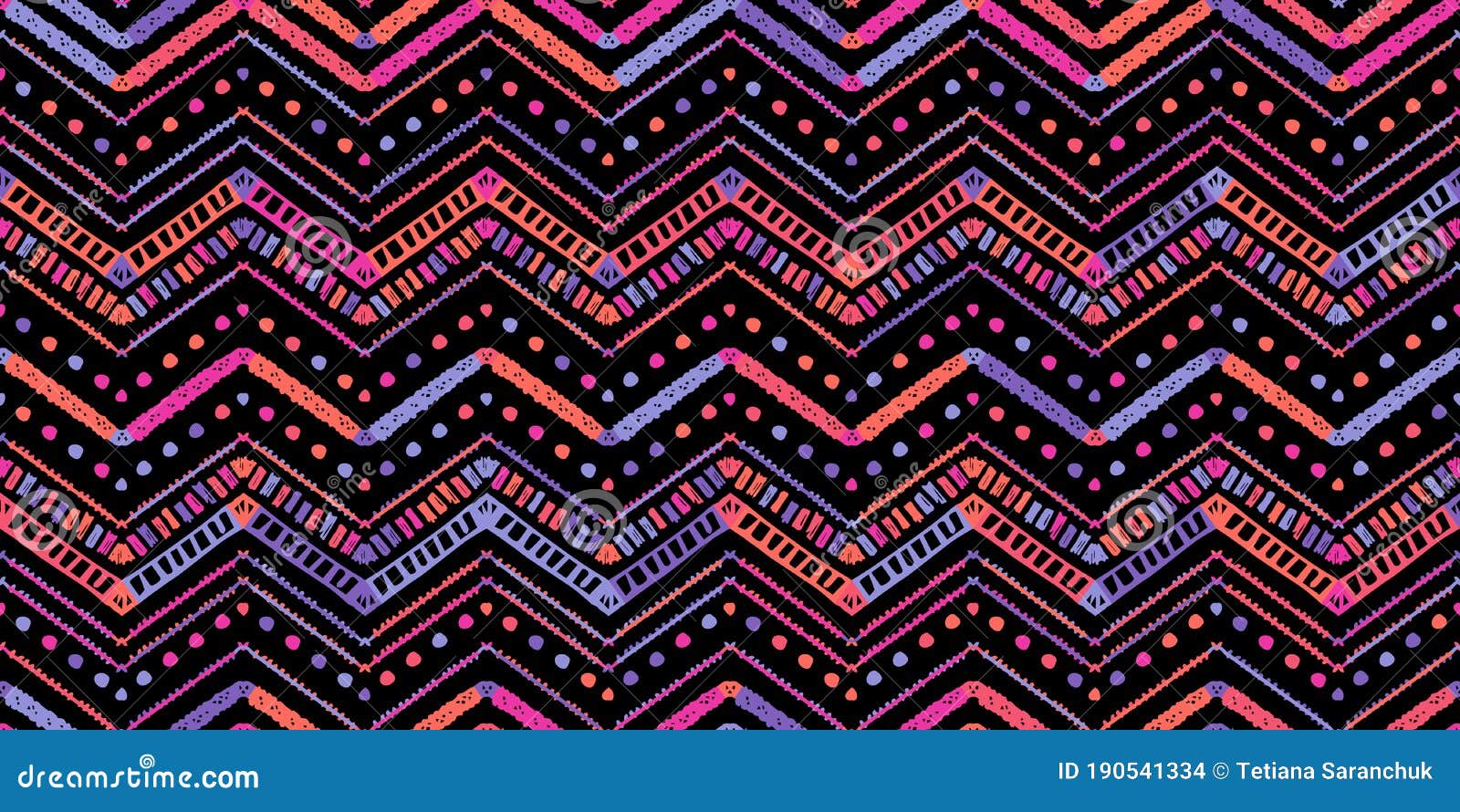 Retro Zigzag African Gold Pattern. Chevron Design Stock Vector ...