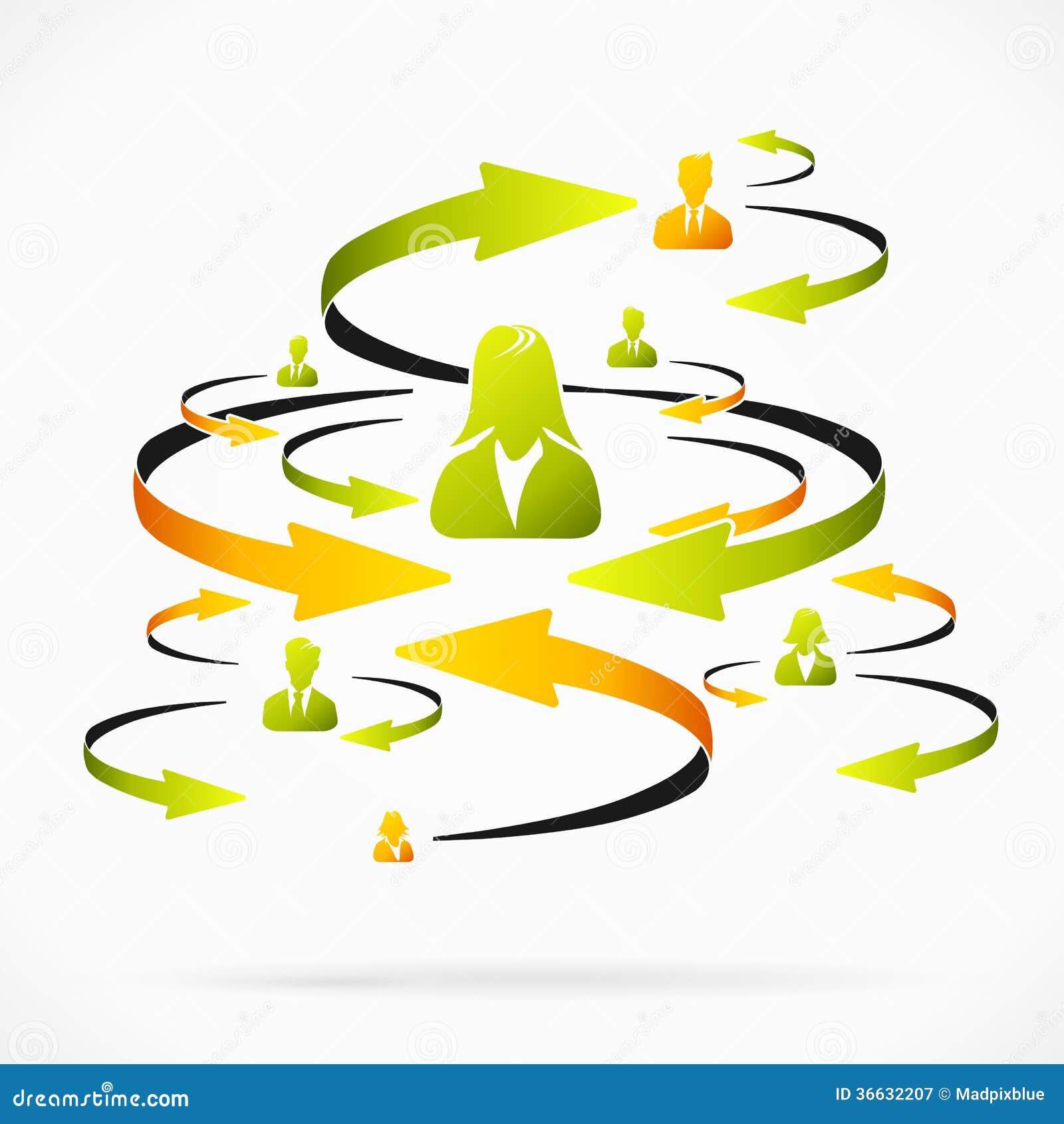 Retroalimentación positiva ilustración del vector. Ilustración de ...