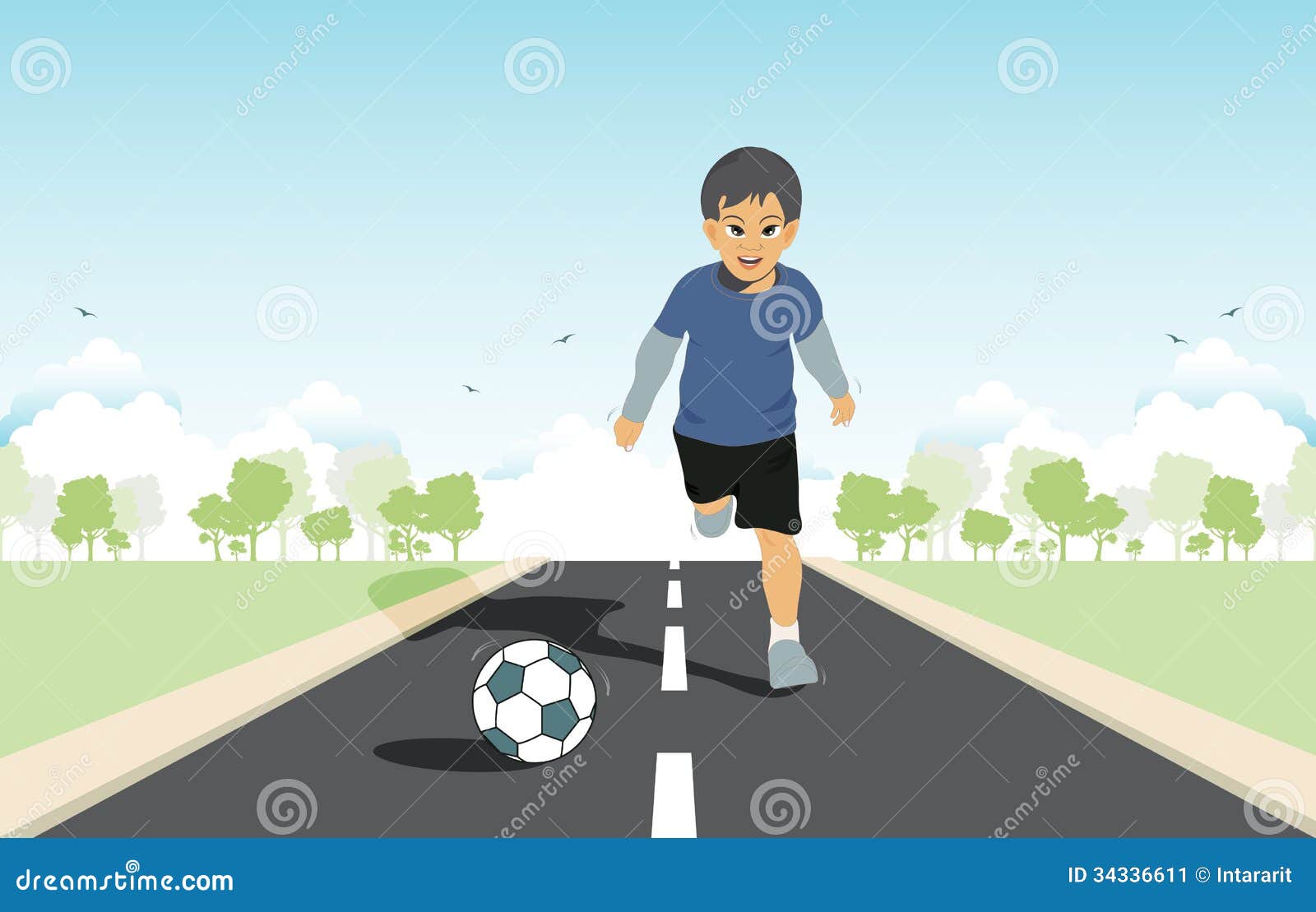 Retroceso de los niños. ilustración del vector. Ilustración de muchacho ...