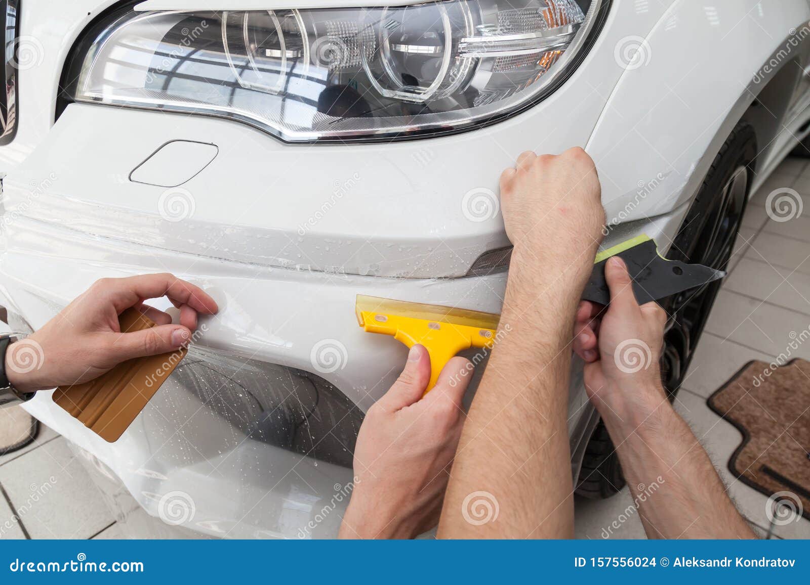 Retrofitting the Car with a Solid Transparent Protective Film, the ...