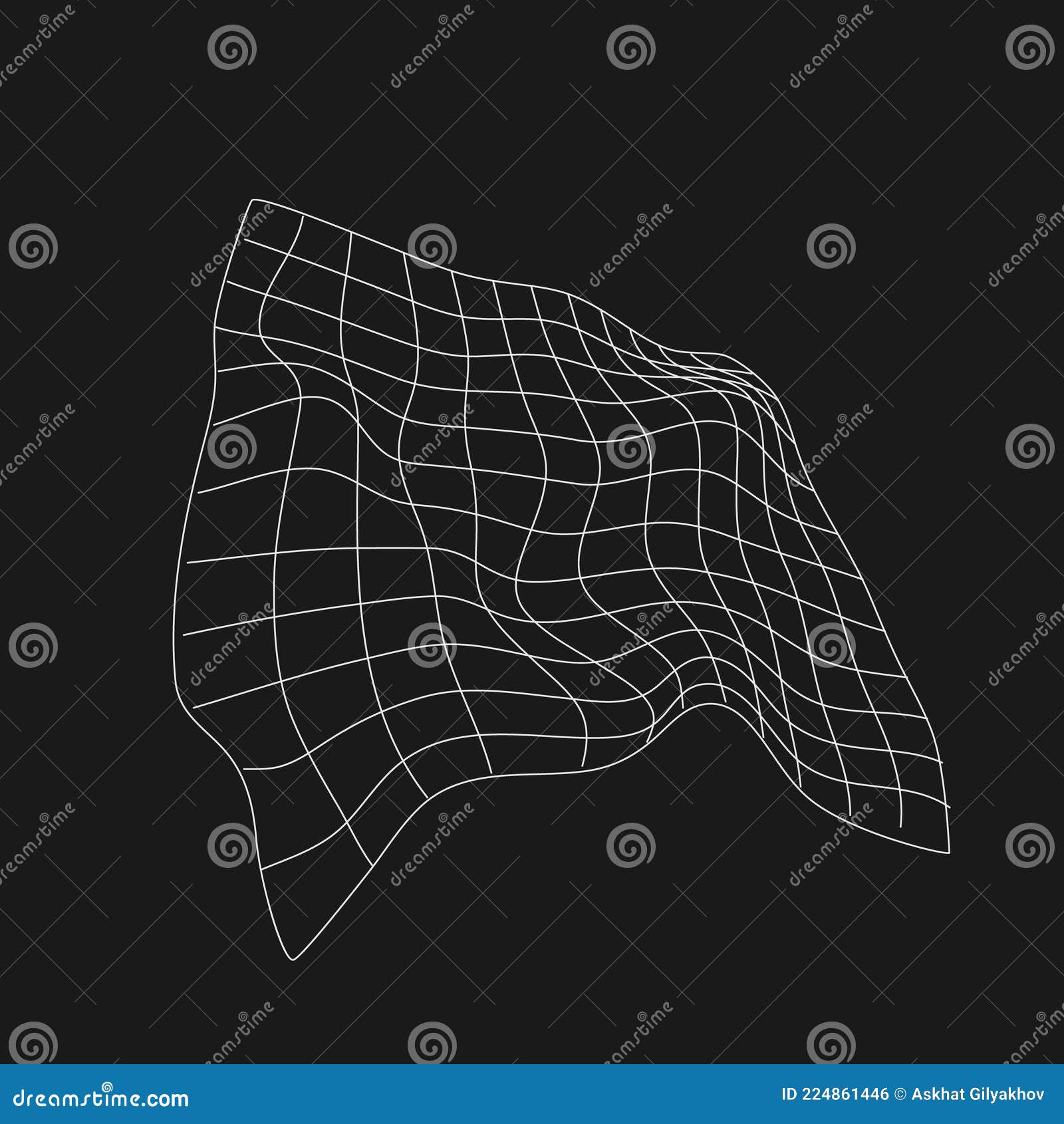 Retrofuturistic Perspective Liquid Distorted Grid. Cyber Design Element ... Retrofuturistic Perspective Liquid Distorted Grid. Cyber Design Element ...