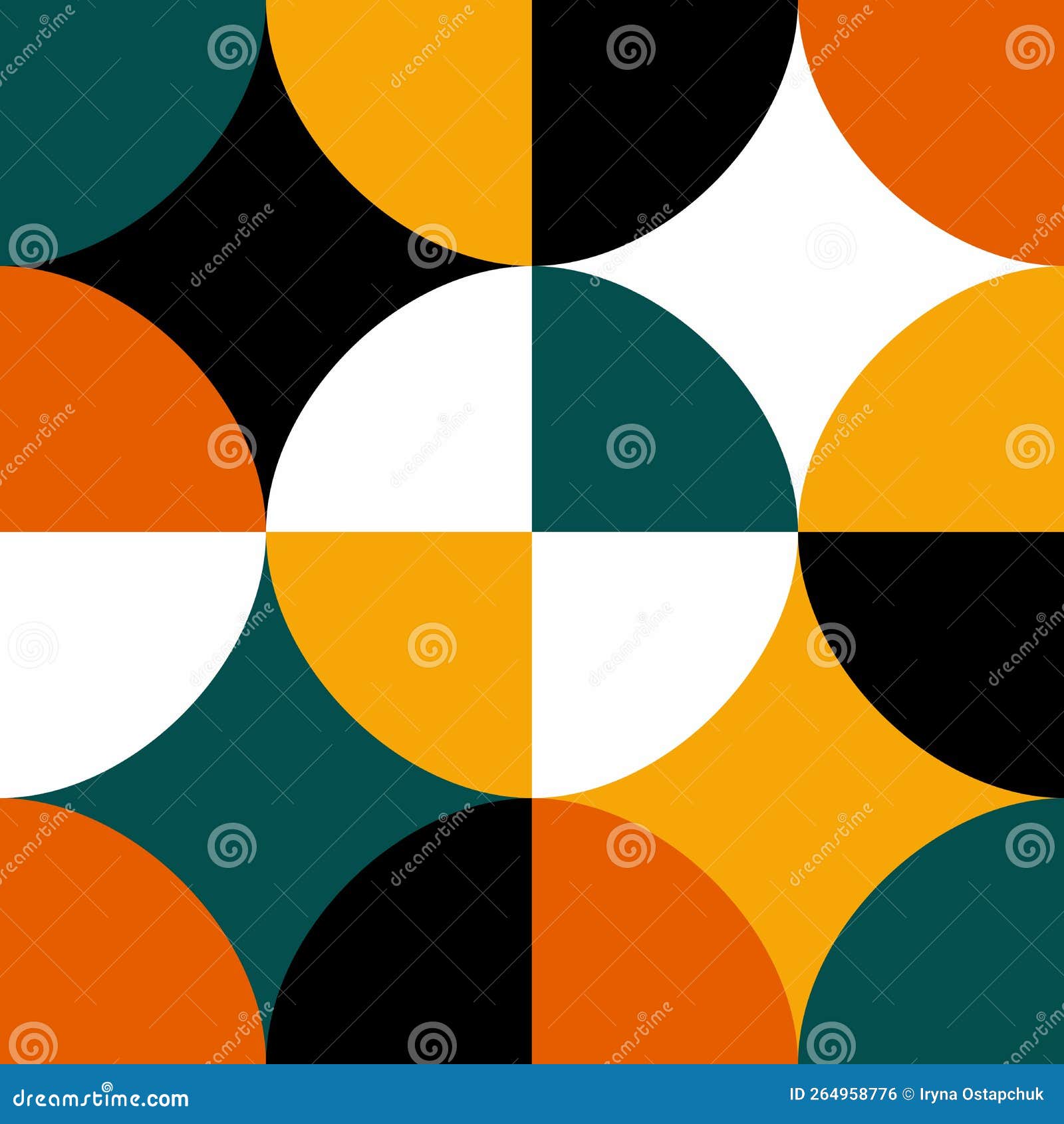 Retropolis stock vector. Illustration of symmetry, shapes - 264958776