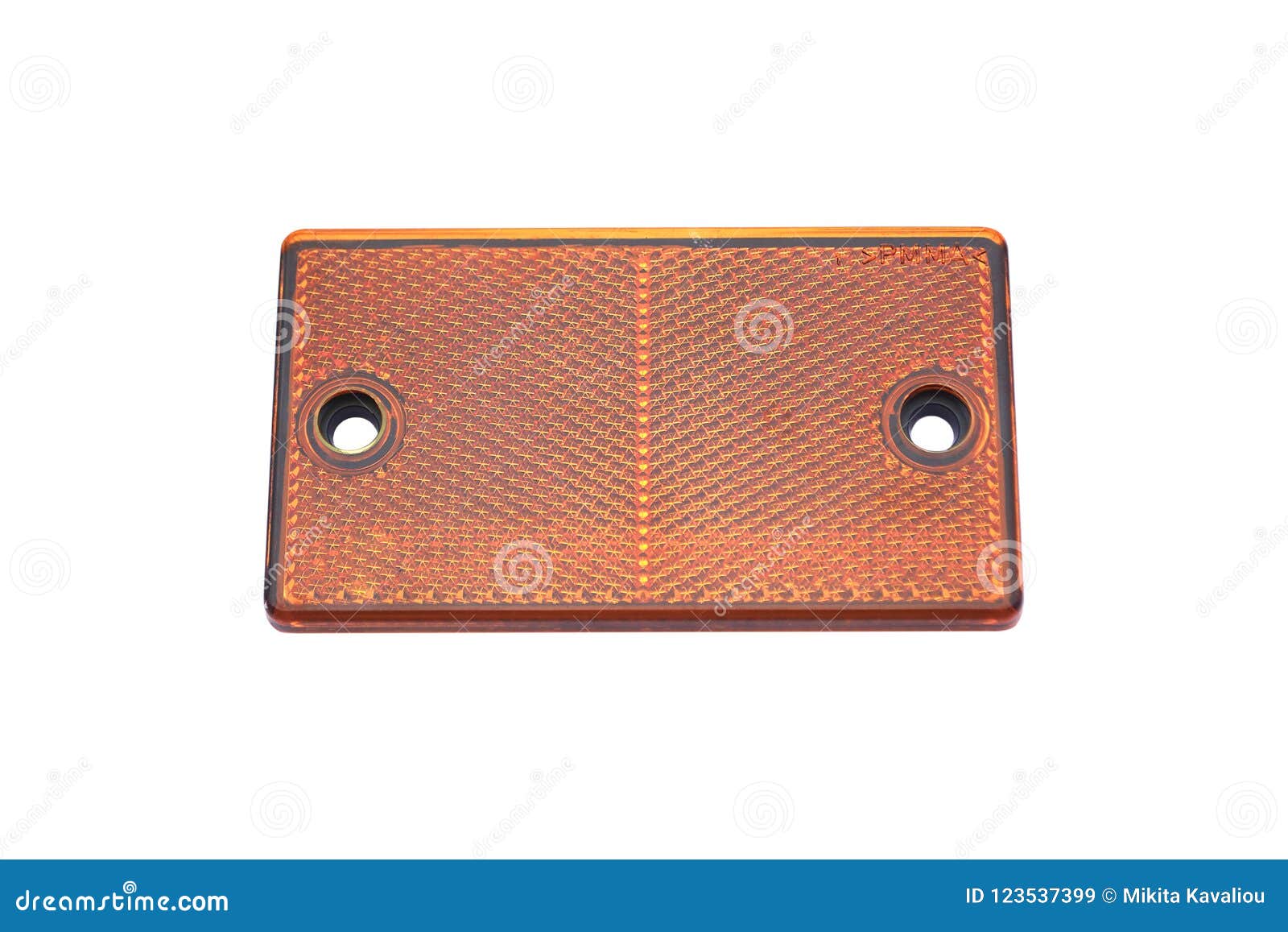 Reflecting Light Cataphote. Stock Image - Image of orange, truck: 123537399