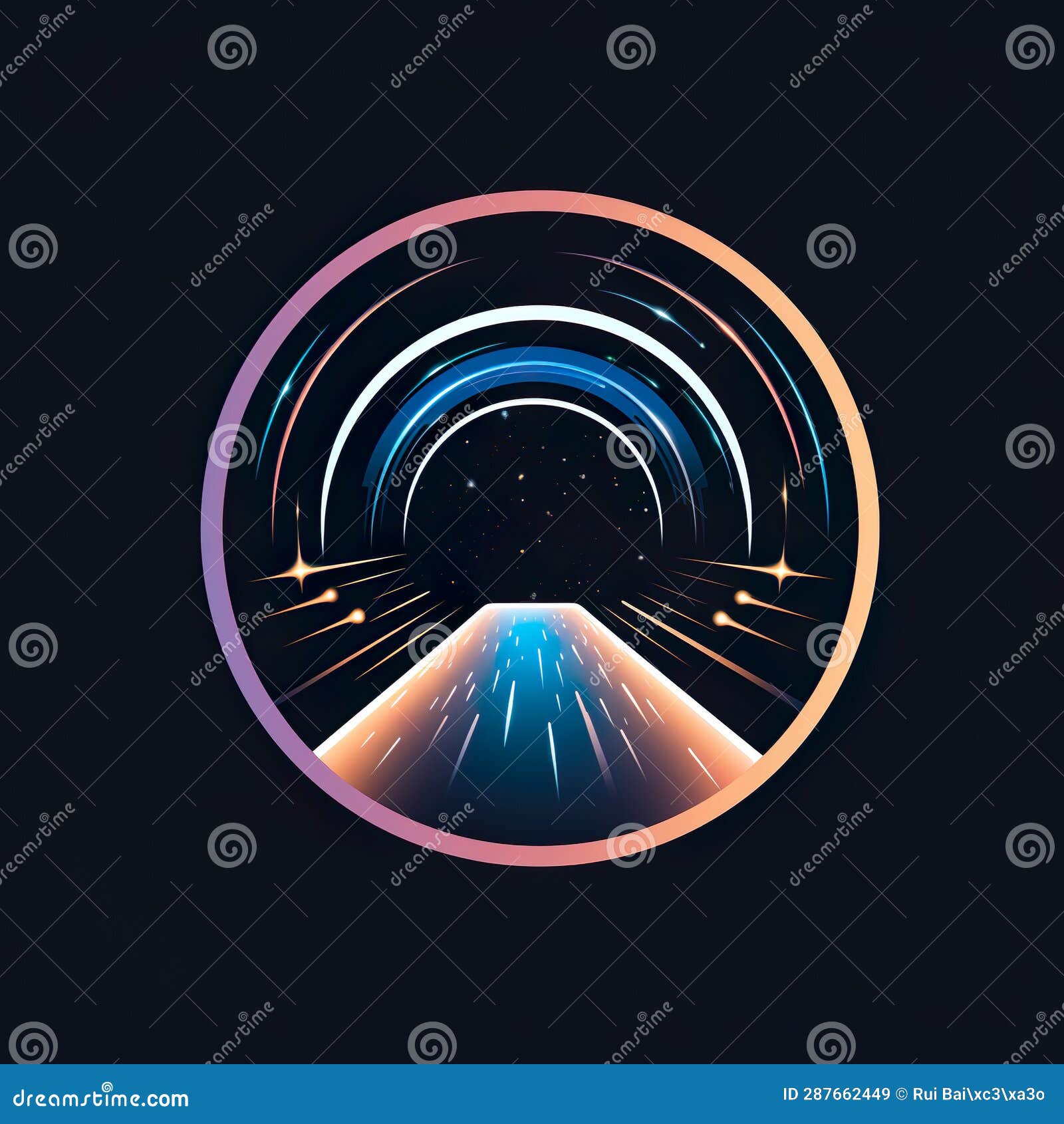 A Retrosynth Retro Synthwave Vintage Colorful Brand Logo Emblem Stock ...