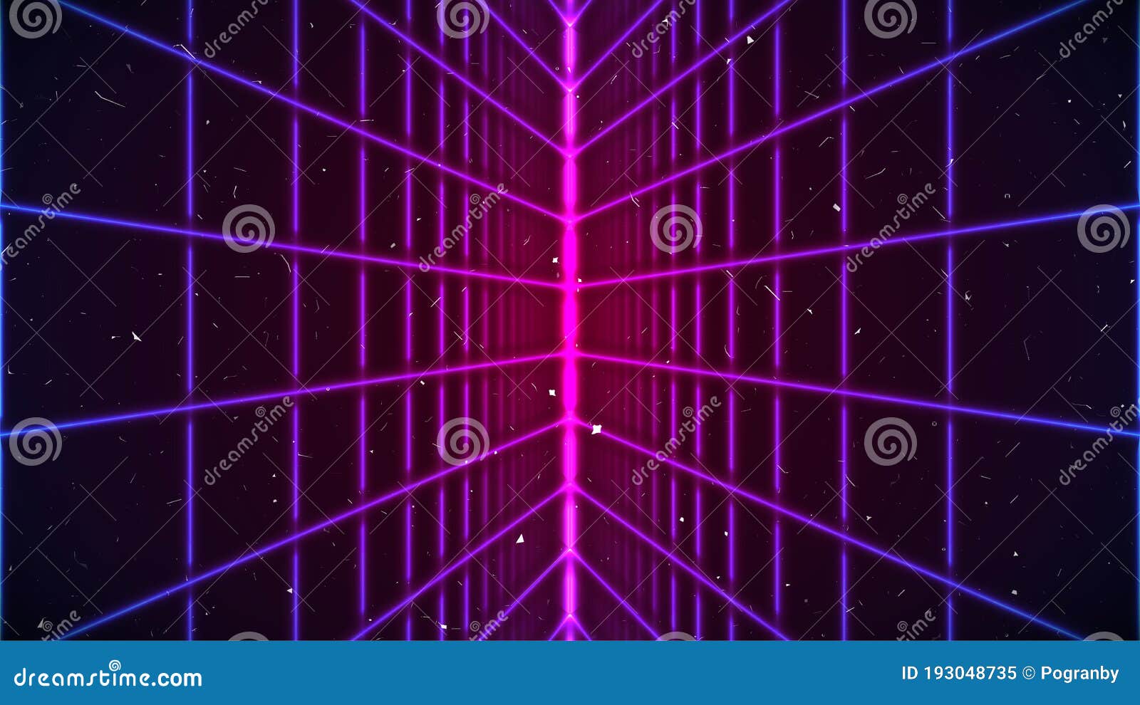 Retrowave Background. Blur Perspective Grid. Retro Future Style Cartoon ...