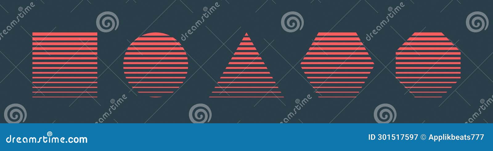 Retrowave Synthwave Vaporwave Style Simple Minimal Geometric Different ...