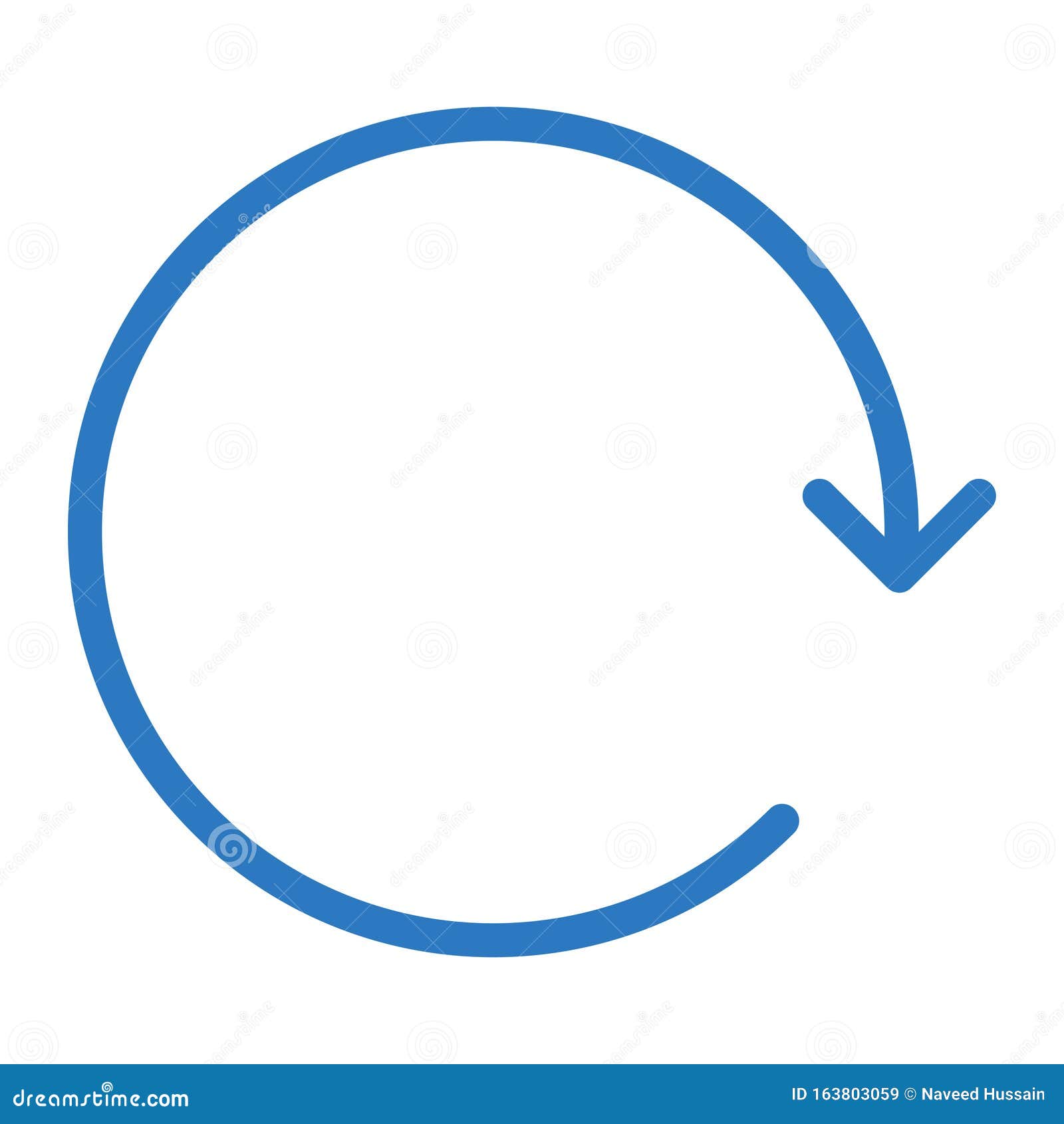 Retry Vector Glyph Flat Icon Stock Vector - Illustration of loop, spin ...