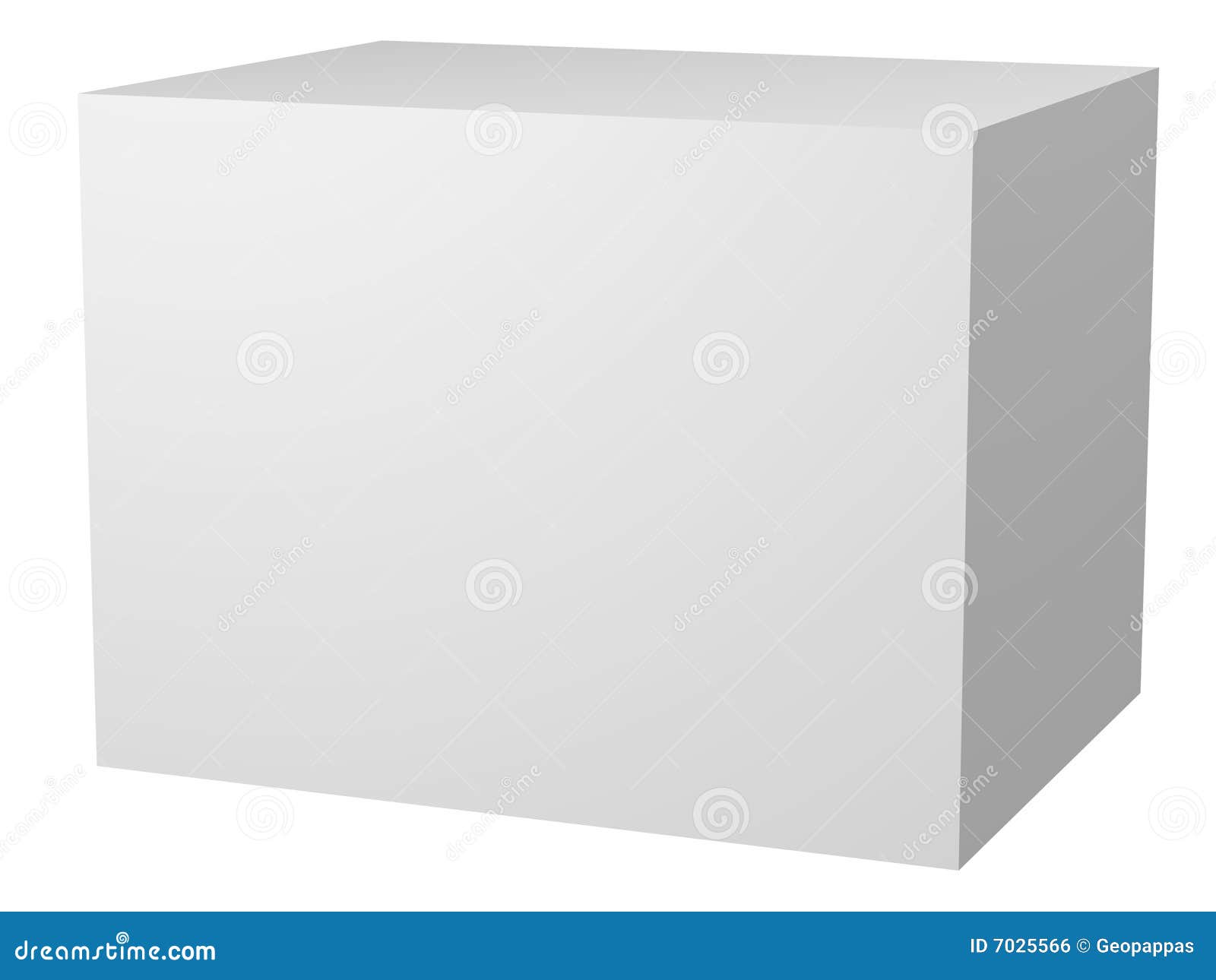 Rettangolo Bianco in Bianco 3D Illustrazione di Stock - Illustrazione ...