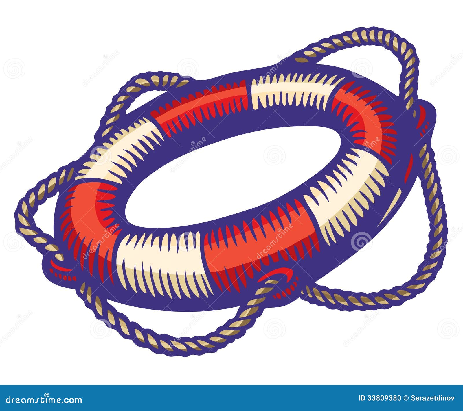 Rettungsring vektor abbildung. Illustration von getrennt - 33809380