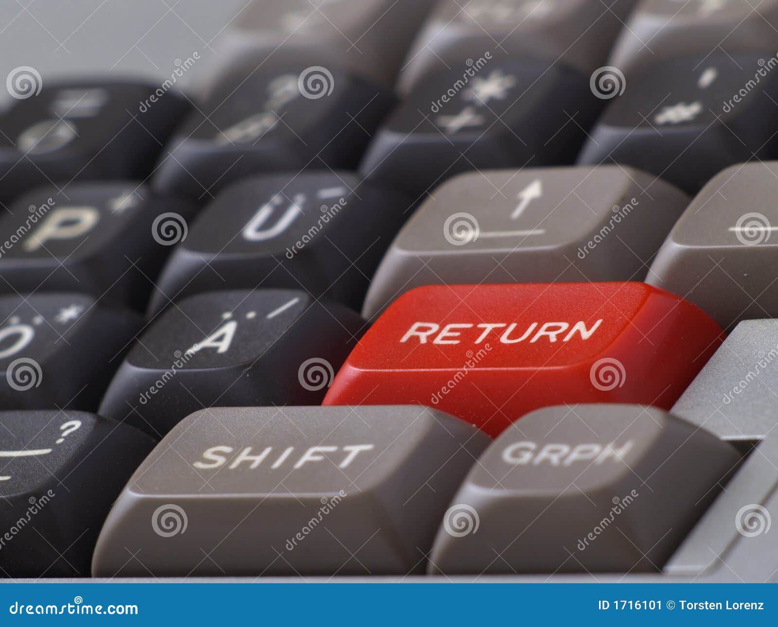Return stock image. Image of return, grey, keyboard, computer - 1716101