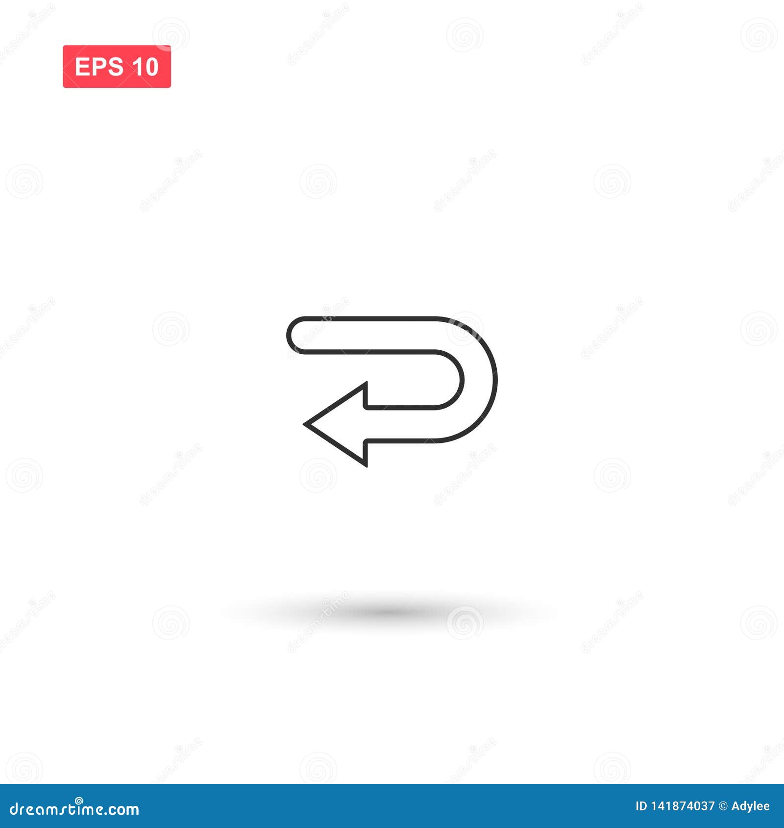 Return Arrow Icon Vector Isolated 3 Stock Vector - Illustration of ...