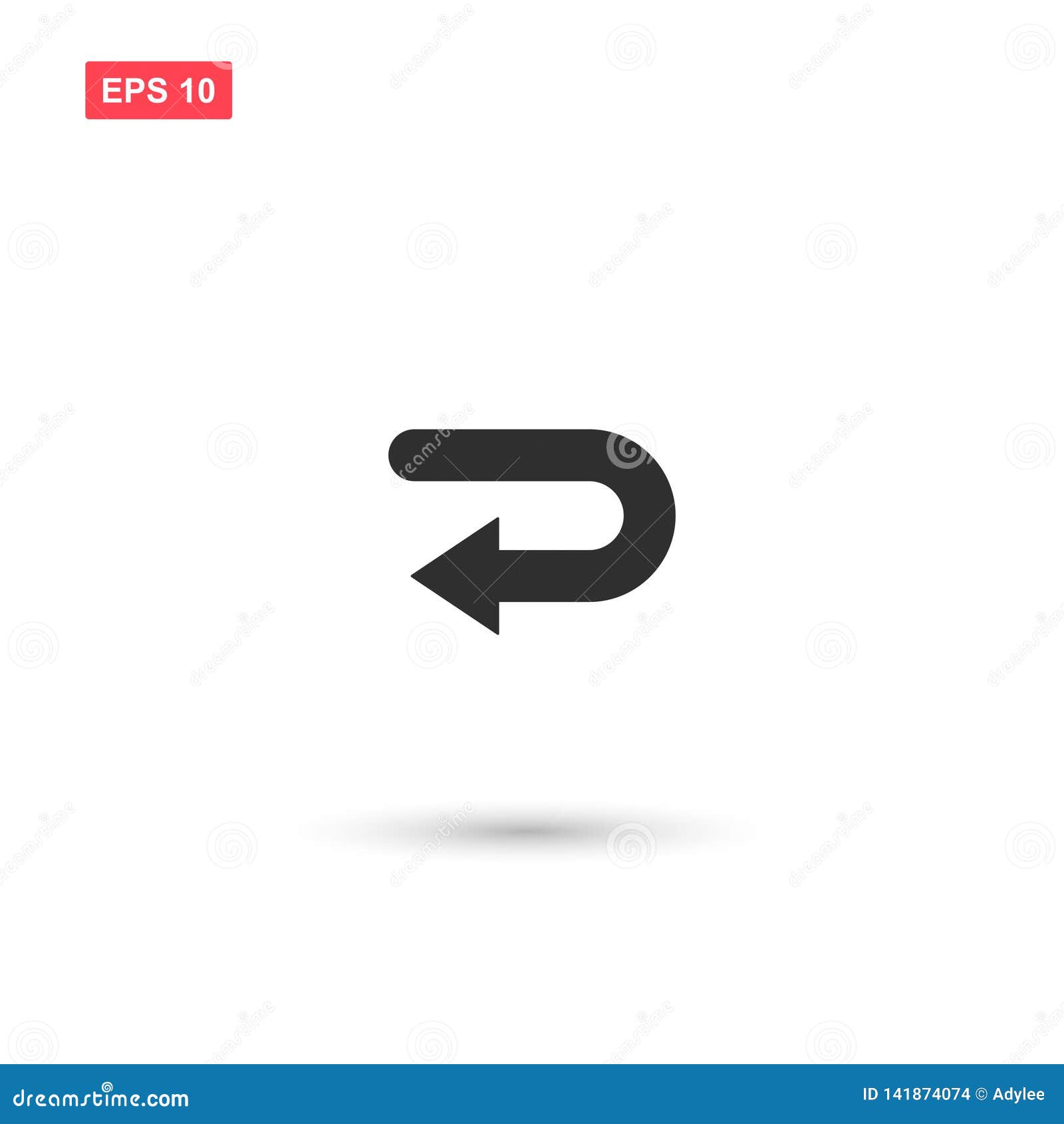Return Arrow Icon Vector Isolated 2 Stock Vector - Illustration of icon ...