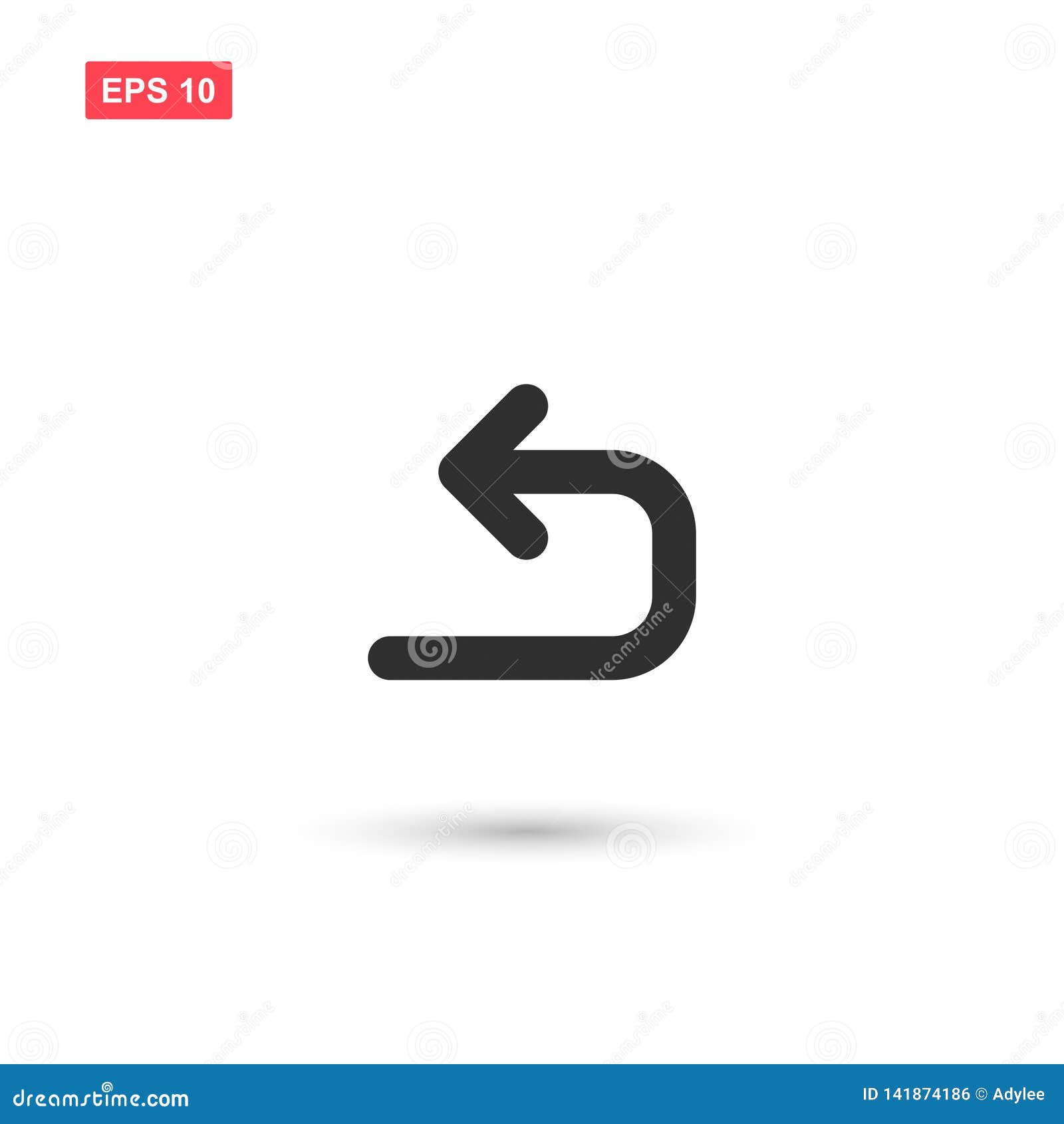 Return Arrow Icon Vector Isolated 5 Stock Vector - Illustration of logo ...