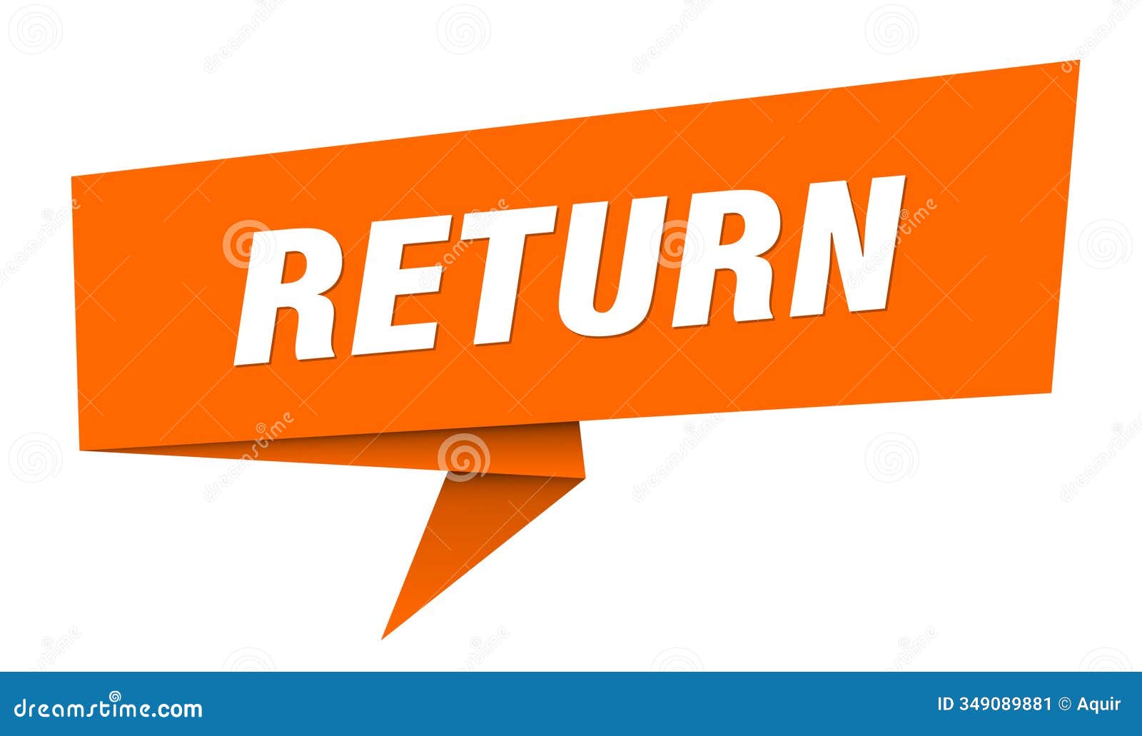 Return Banner. Return Speech Bubble, Label, Sticker, Sign Template ...