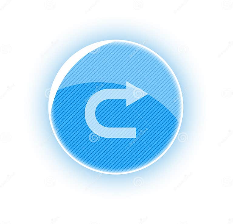 Return blue button stock illustration. Illustration of mark - 4447783