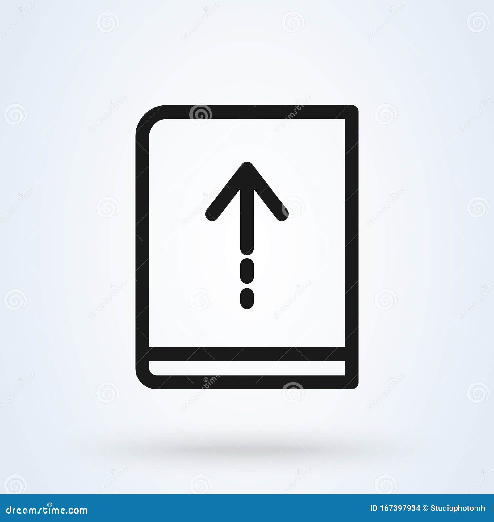 Return Book Line Art. Vector Modern Icon Design Illustration Stock ...