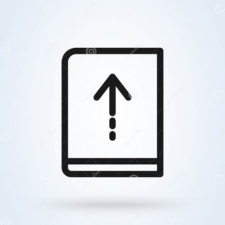 Return Book Line Art. Vector Modern Icon Design Illustration Stock ...