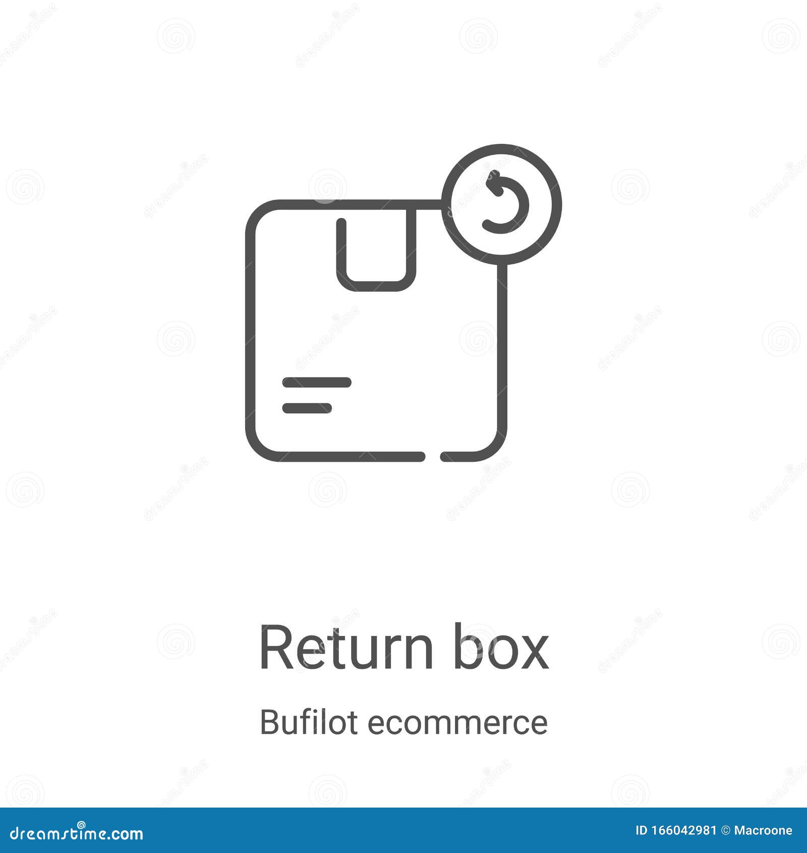 Return Box Icon Vector from Bufilot Ecommerce Collection. Thin Line ...