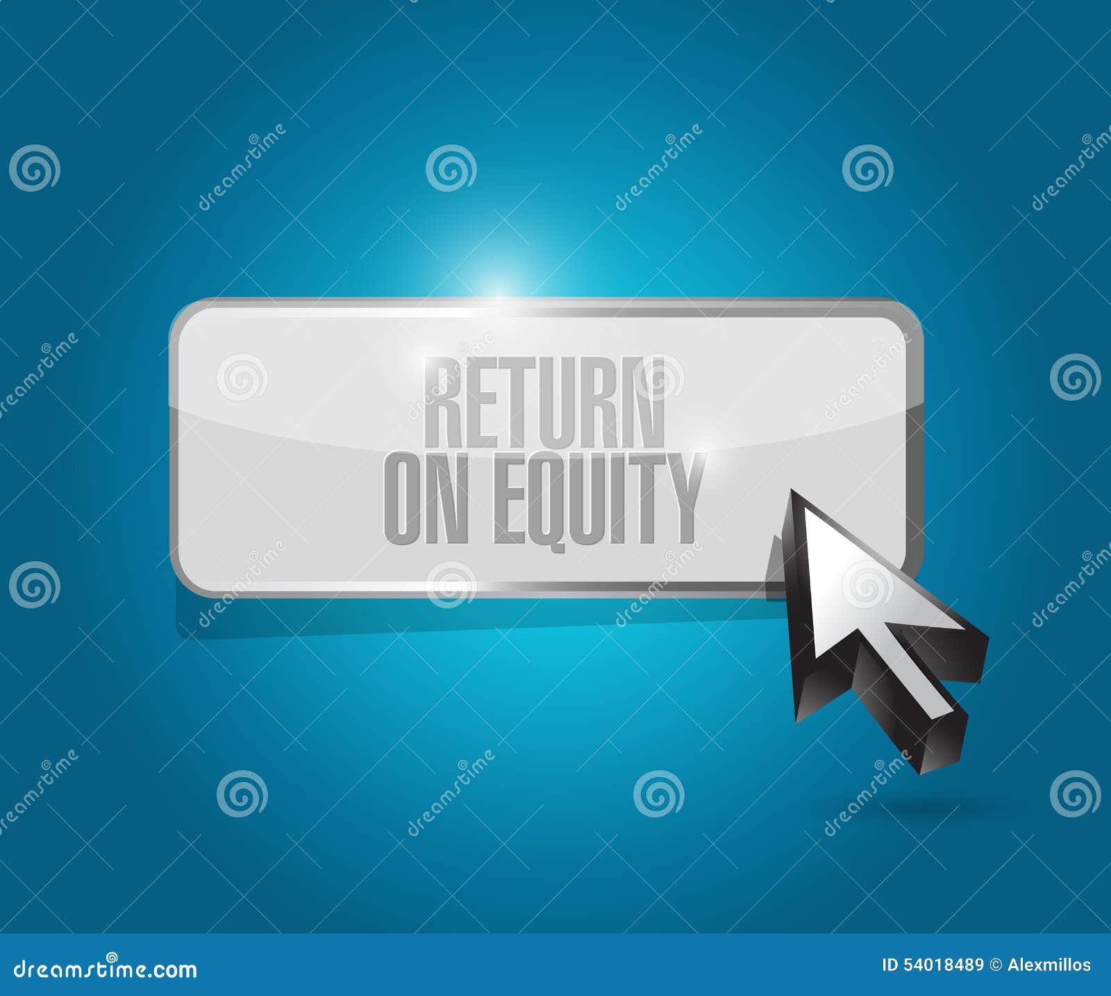 Return on Equity Button Sign Concept Stock Illustration - Illustration ...